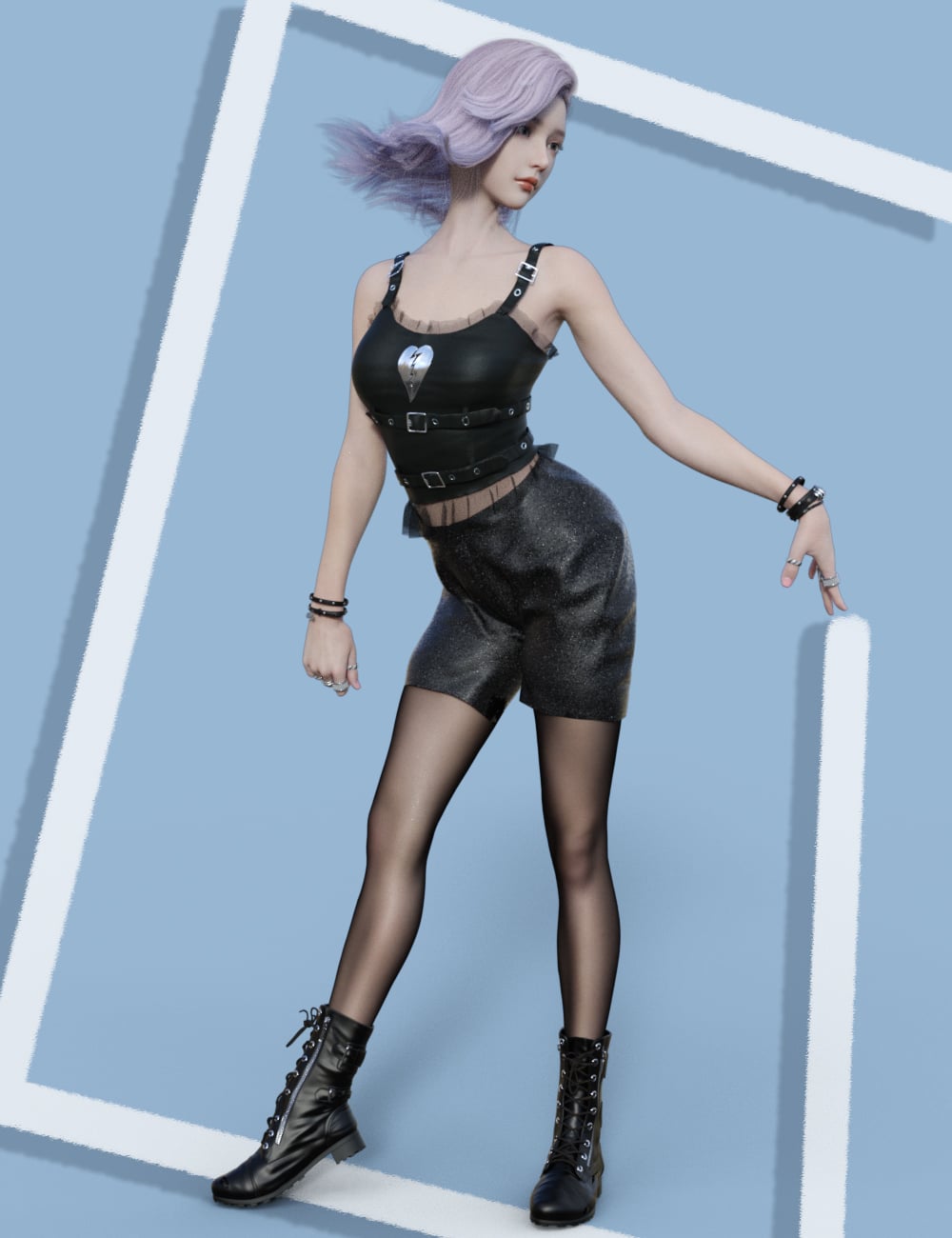 KuJ Cover Person Poses for Genesis 9 and 8 | Daz 3D