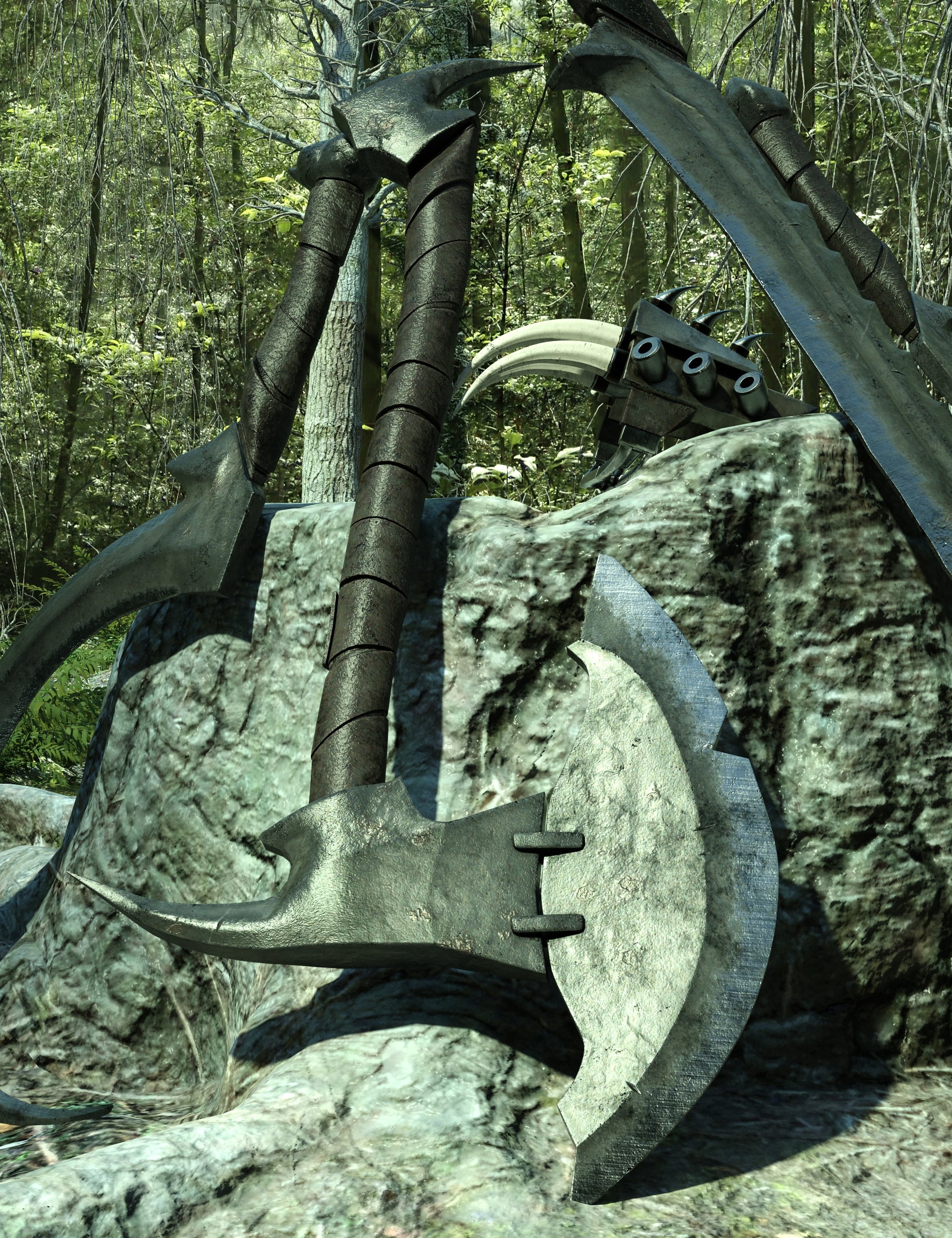 Gnarlfur Weapons Collection | Daz 3D