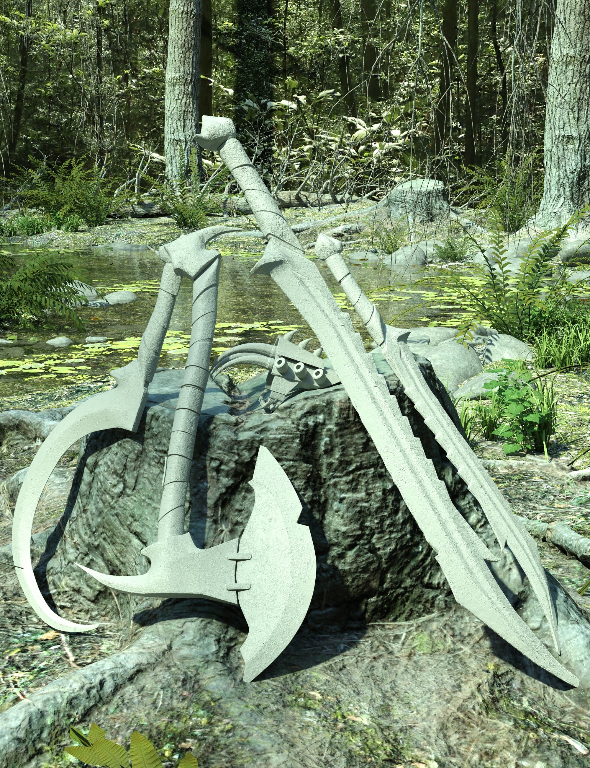 Gnarlfur Weapons Collection | Daz 3D