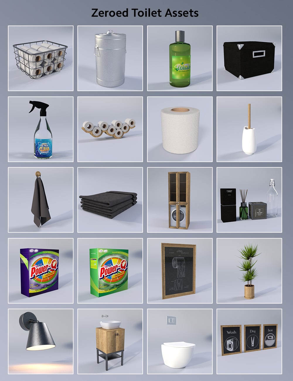 Scandinavian Style A-Frame House AddOn: Bedroom and Bathroom | Daz 3D