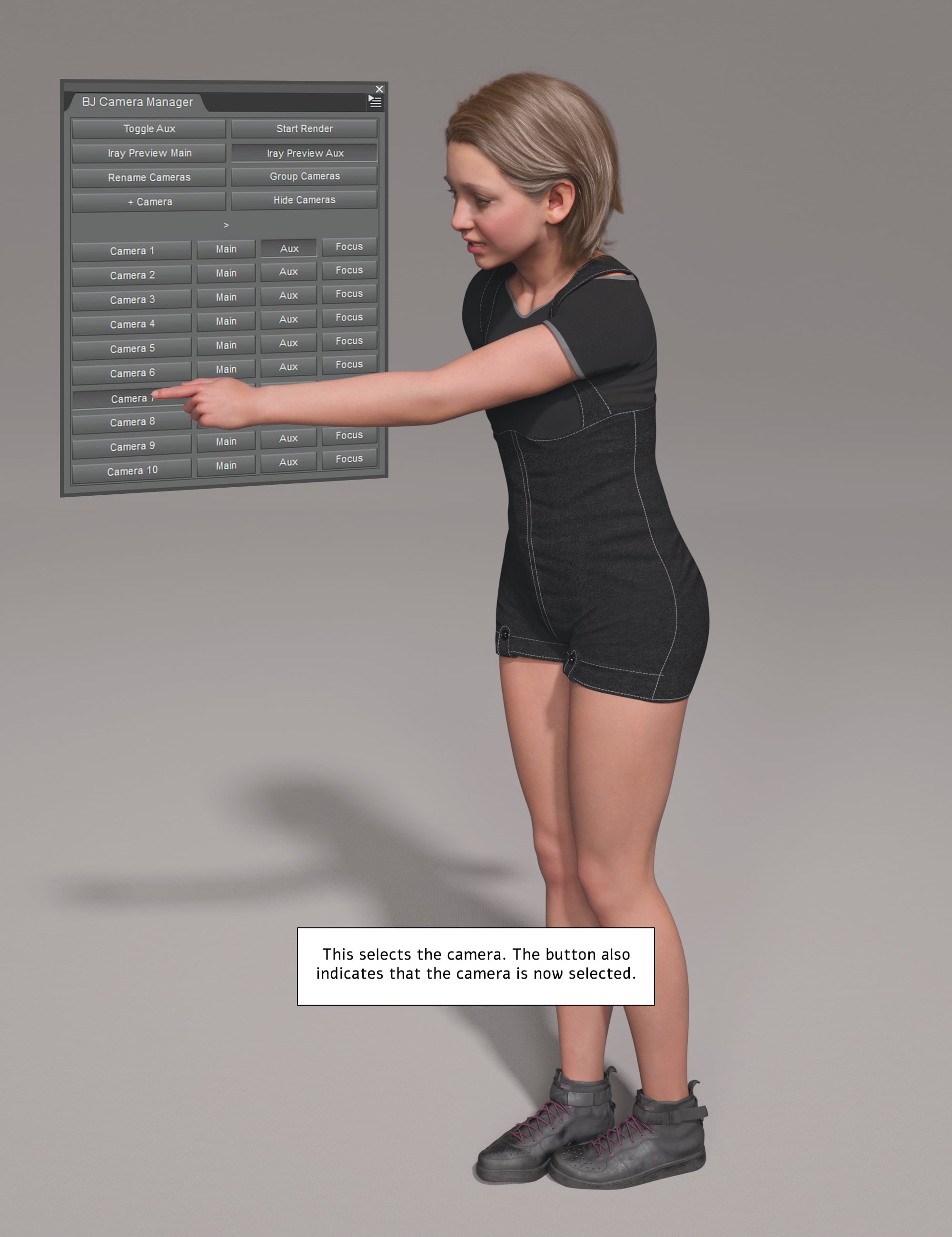 BJ Camera Manager Plugin | Daz 3D