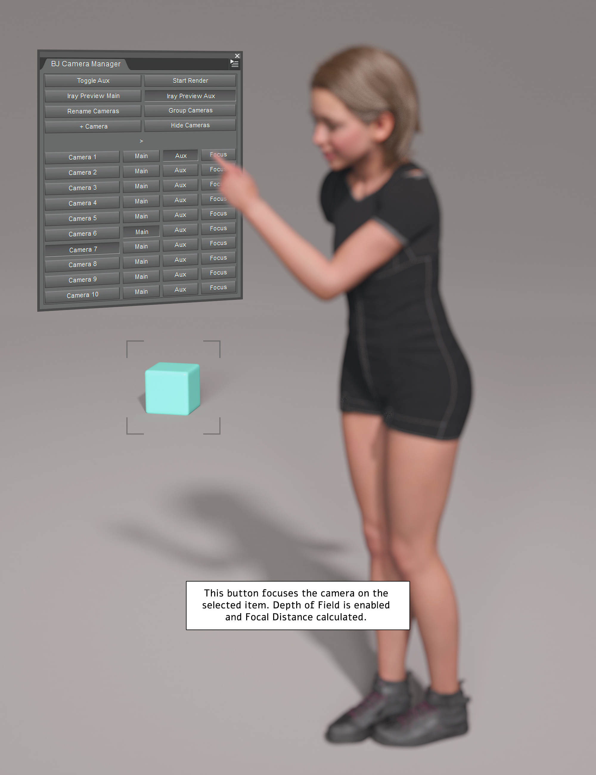 BJ Camera Manager Plugin | Daz 3D