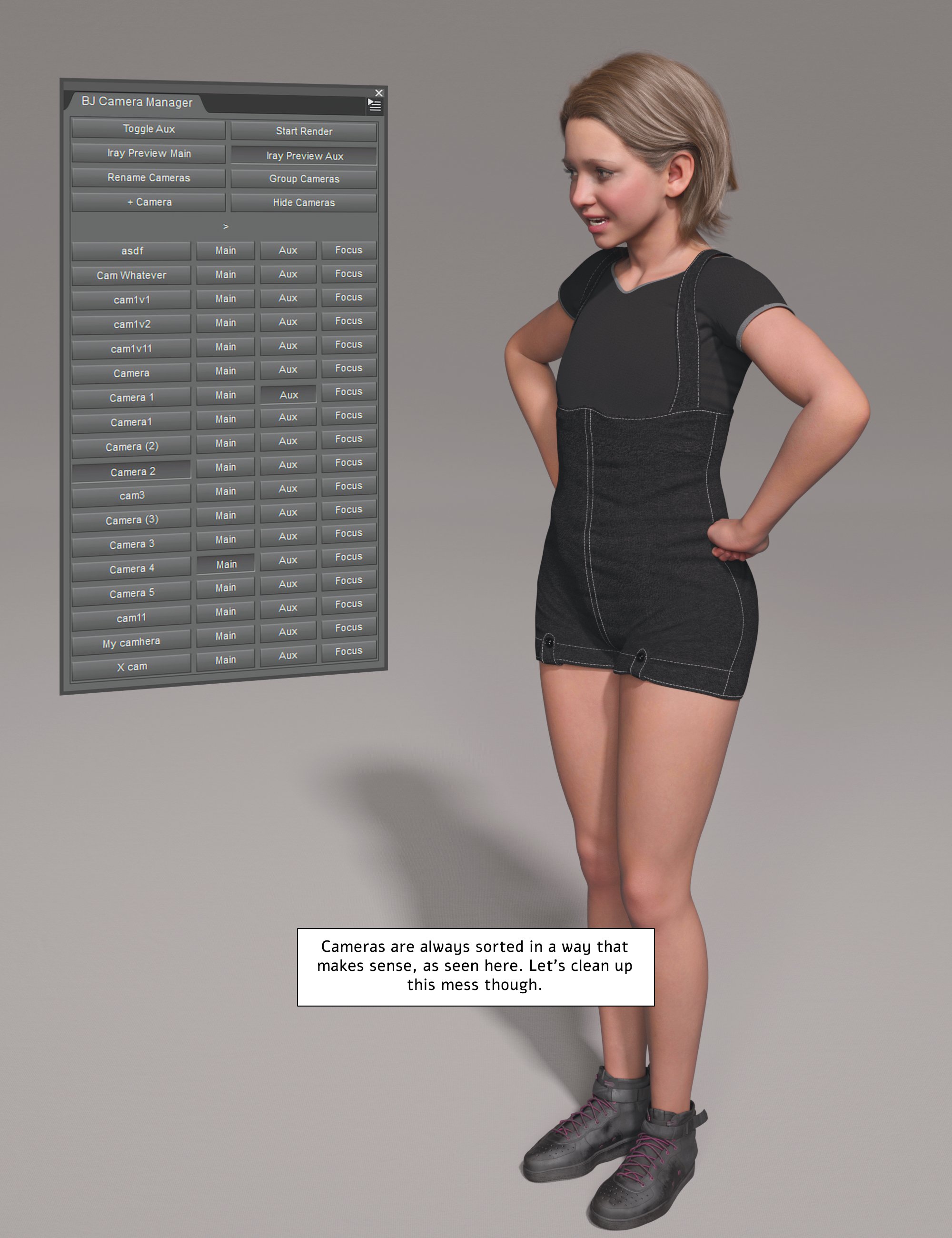 BJ Camera Manager Plugin | Daz 3D