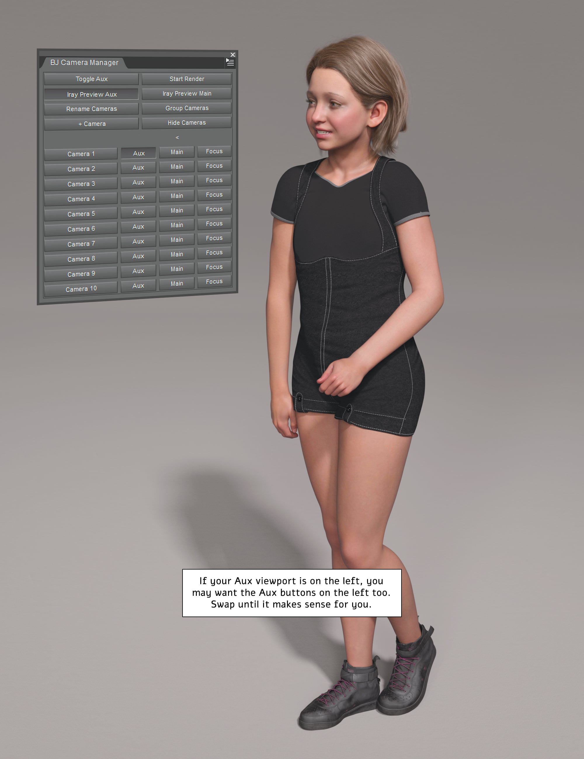 BJ Camera Manager Plugin | Daz 3D