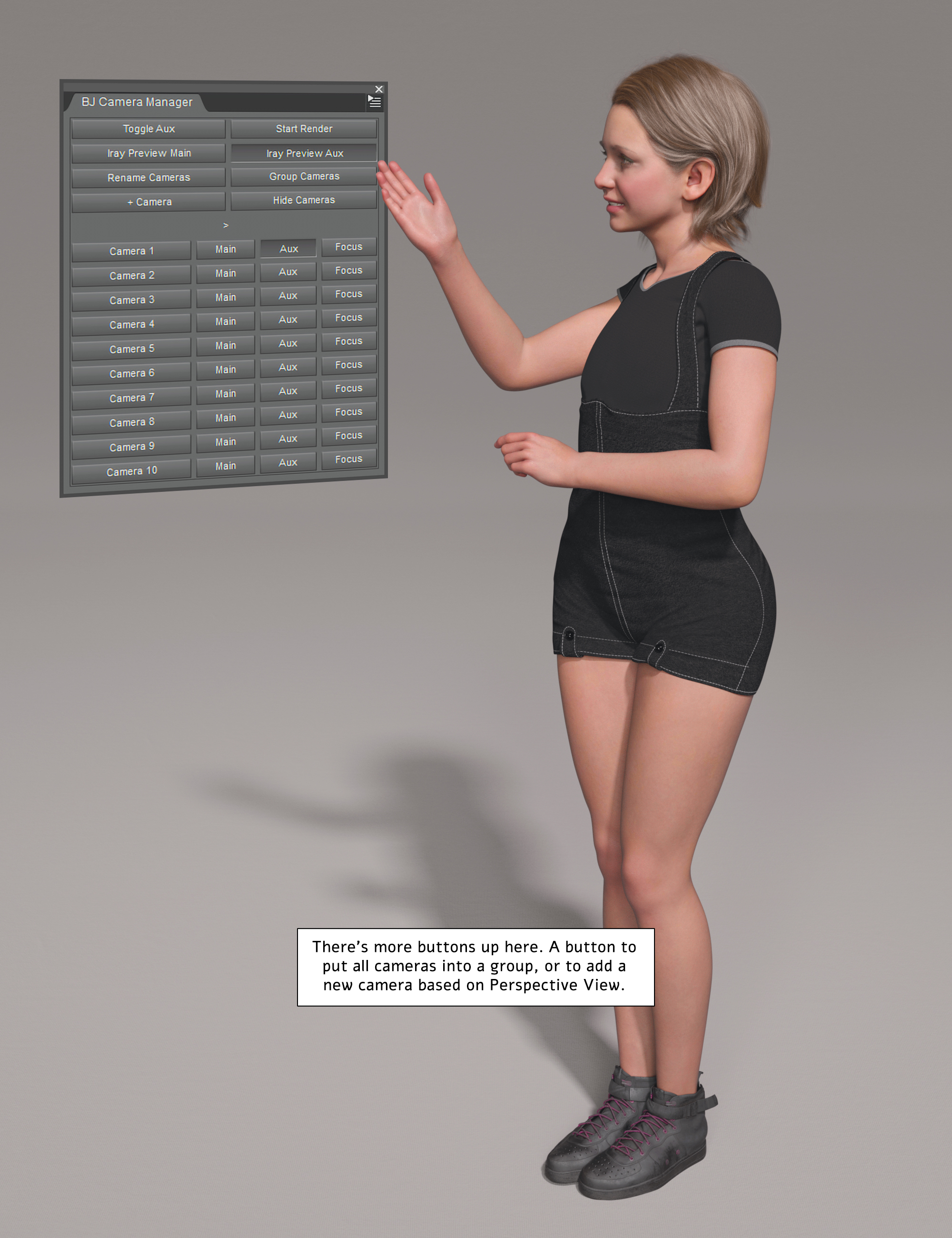 BJ Camera Manager Plugin | Daz 3D