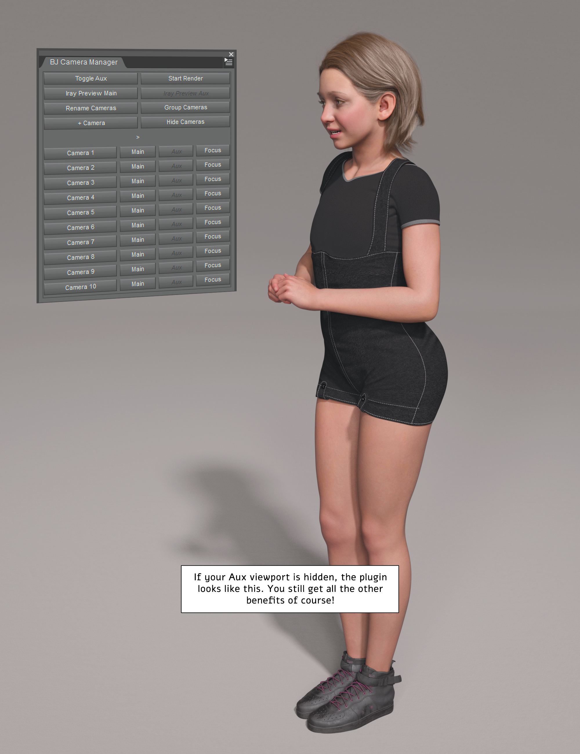 BJ Camera Manager Plugin | Daz 3D