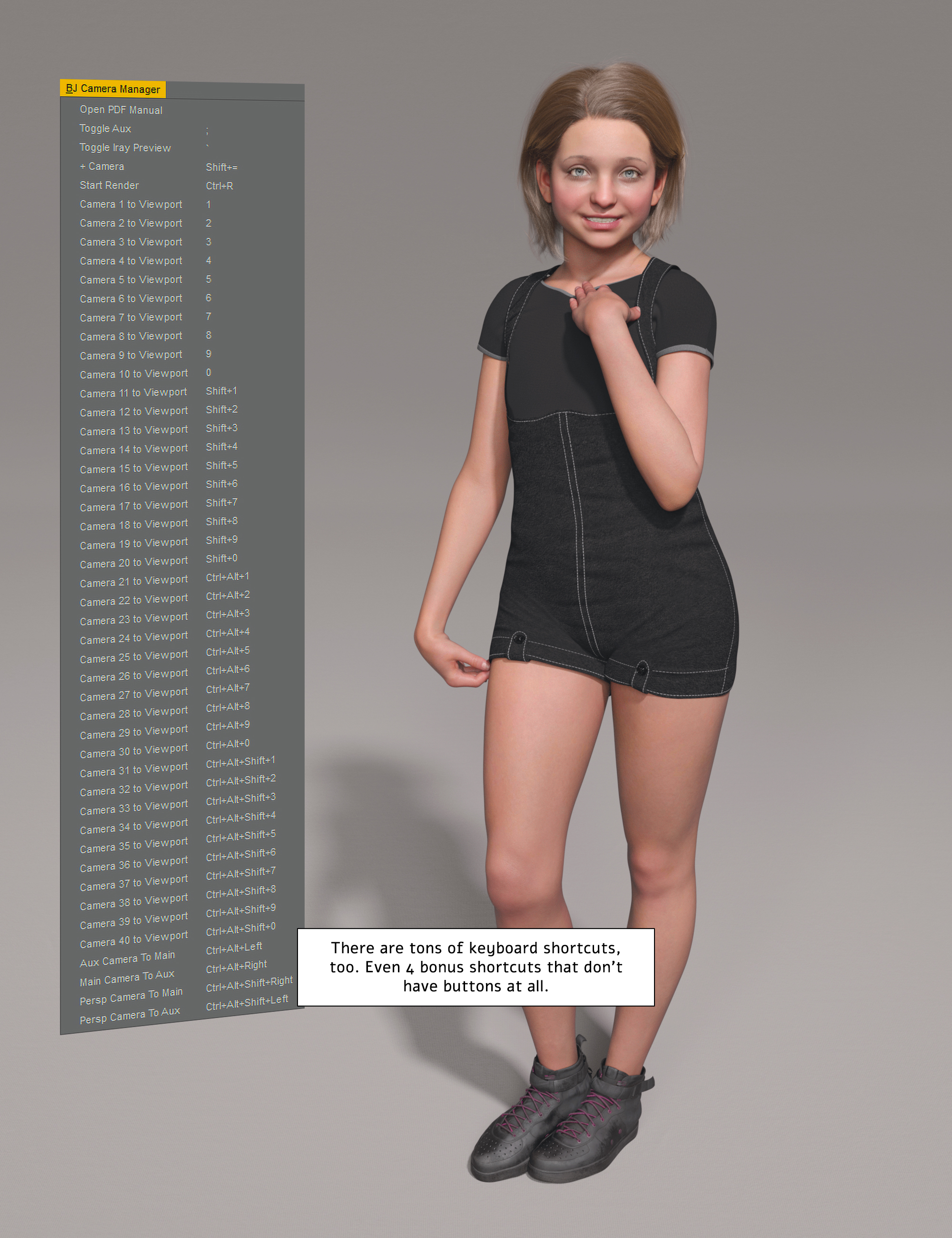 BJ Camera Manager Plugin | Daz 3D