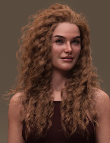 Flipped Curls Hair for Genesis 9 | Daz 3D