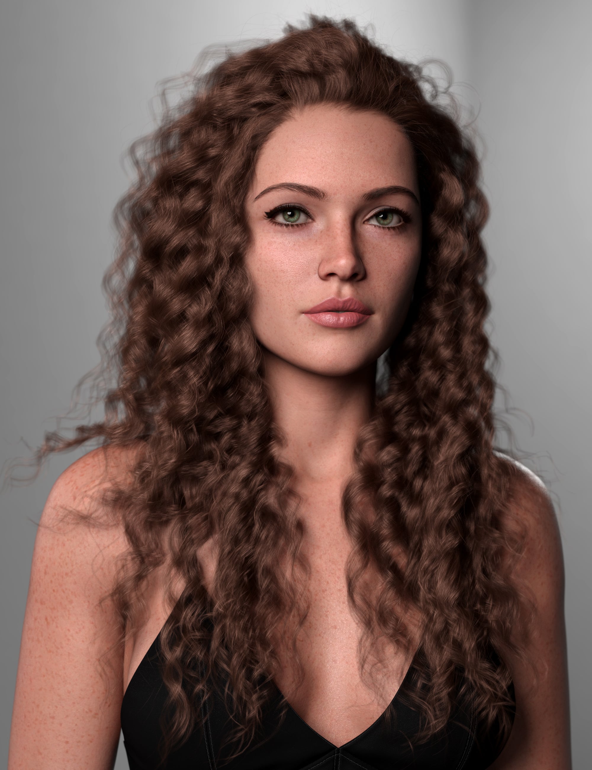 Flipped Curls Hair for Genesis 9 | Daz 3D