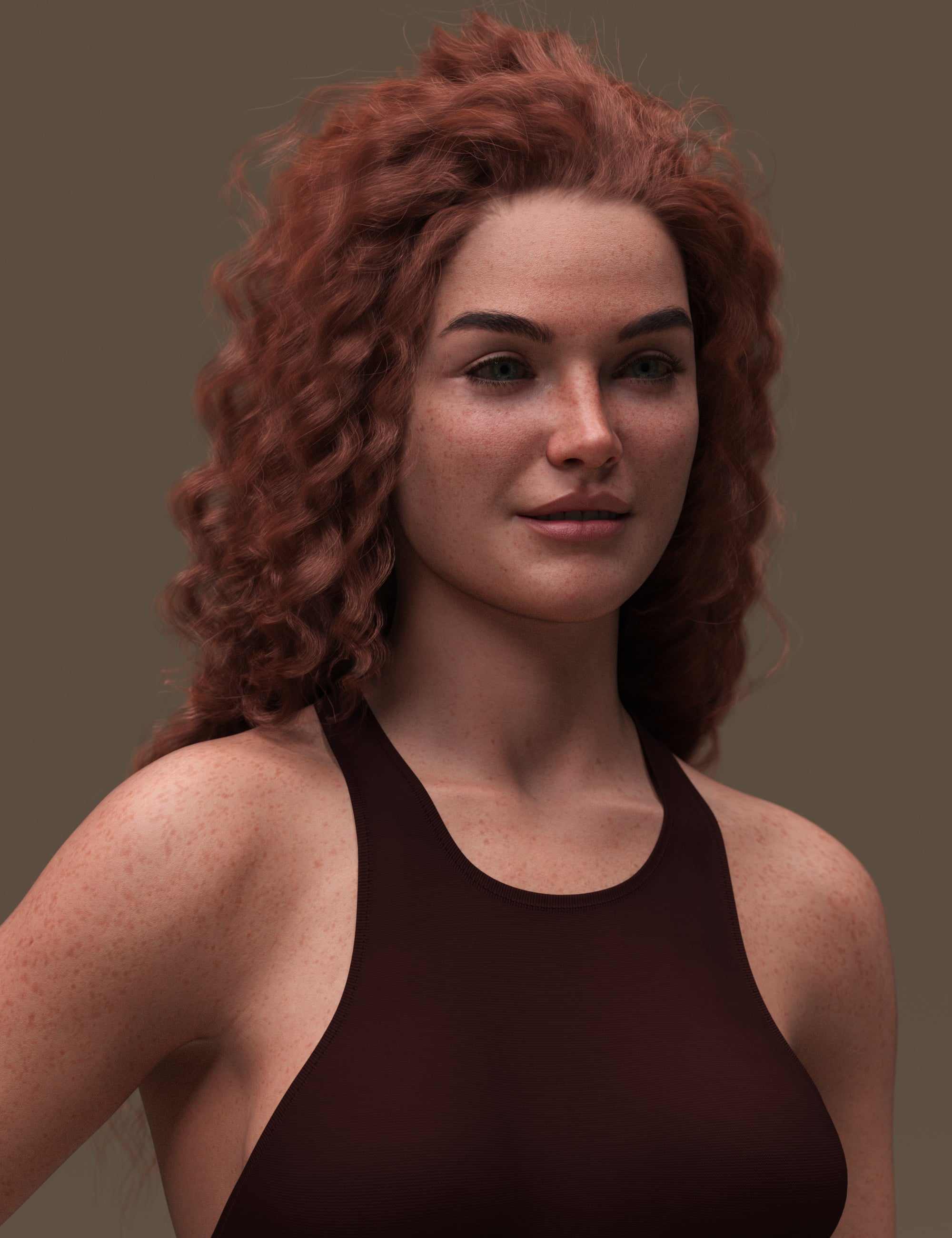 Flipped Curls Hair for Genesis 9 | Daz 3D