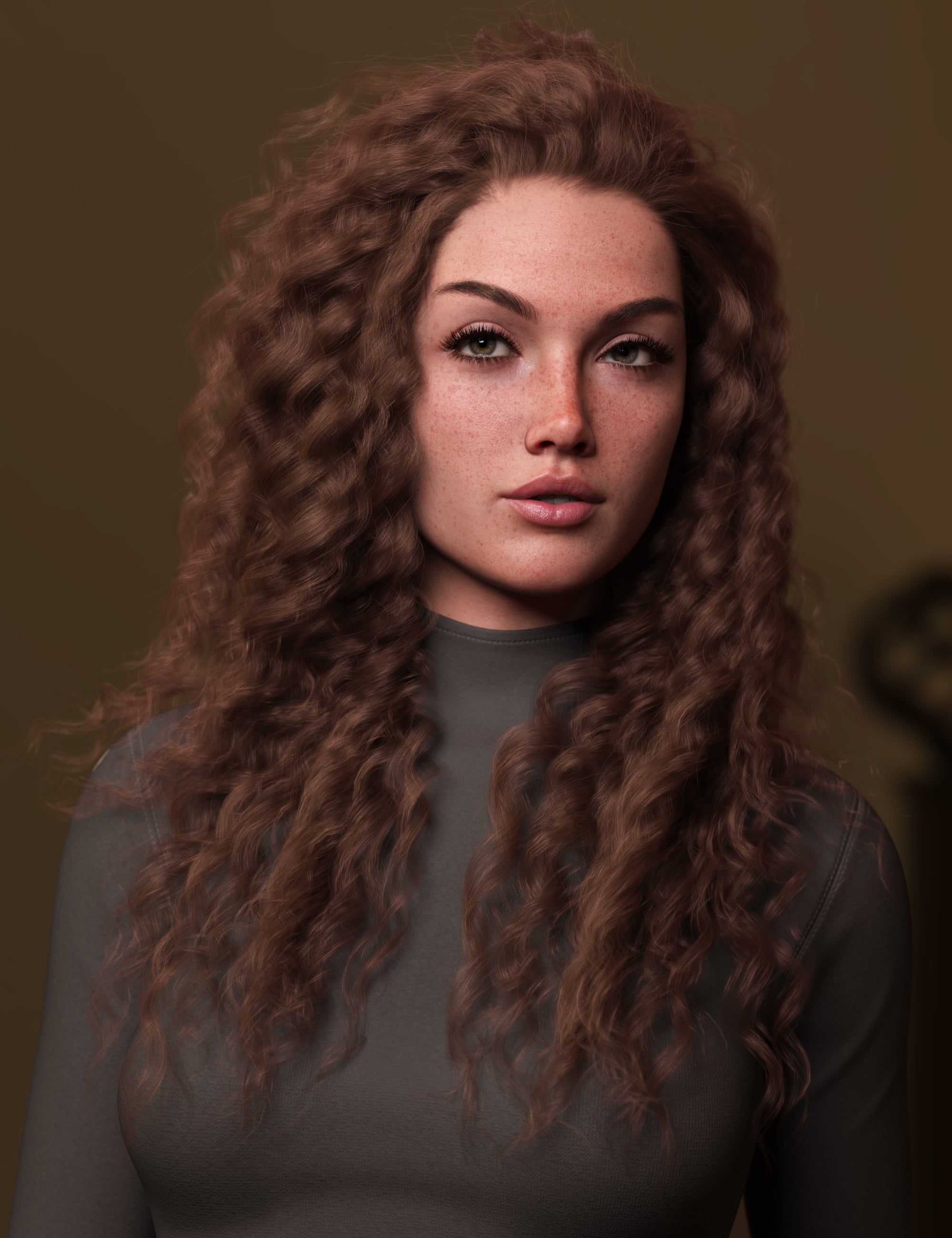 Flipped Curls Hair for Genesis 9 | Daz 3D