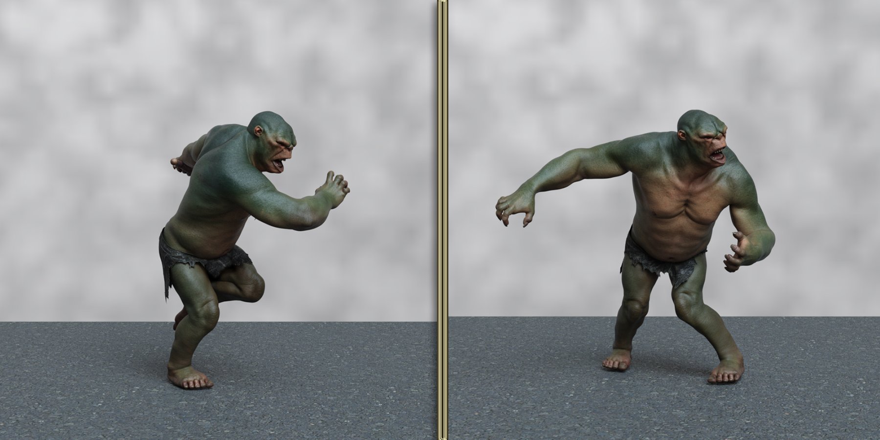 Gate Troll Poses for Chert the Troll 9 | Daz 3D