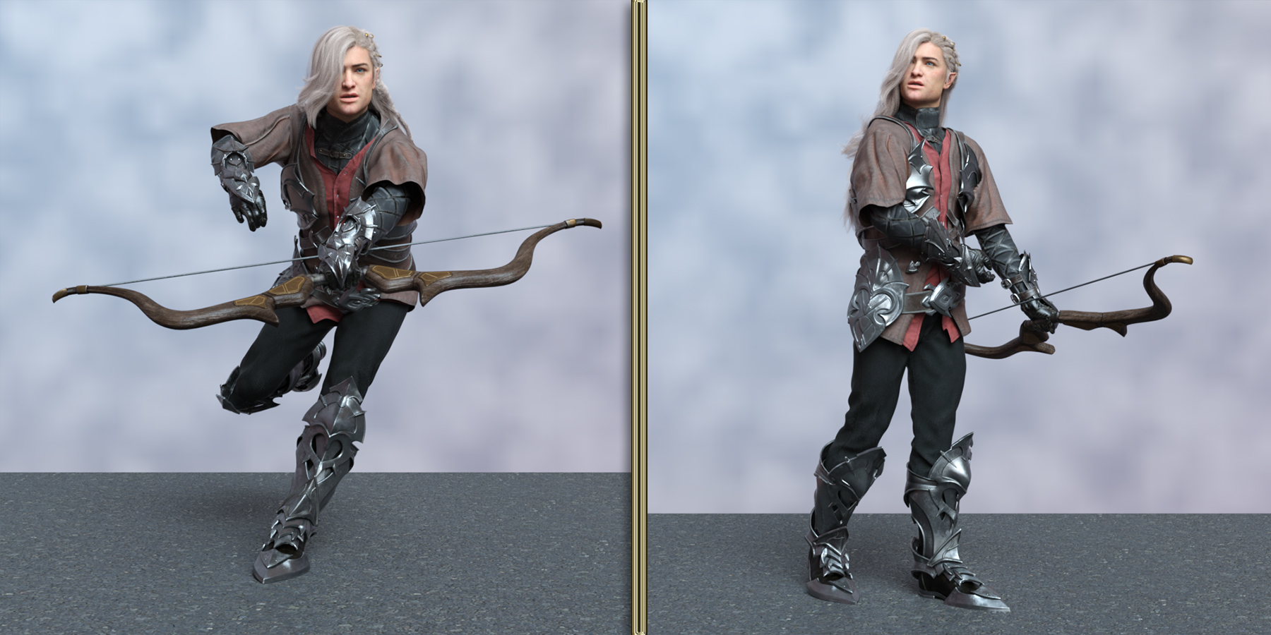 Male Archer Poses for Genesis 9 Masculine | Daz 3D