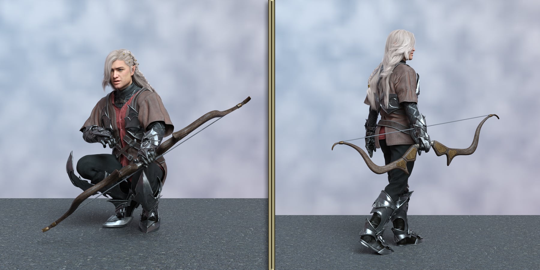 Male Archer Poses for Genesis 9 Masculine | Daz 3D