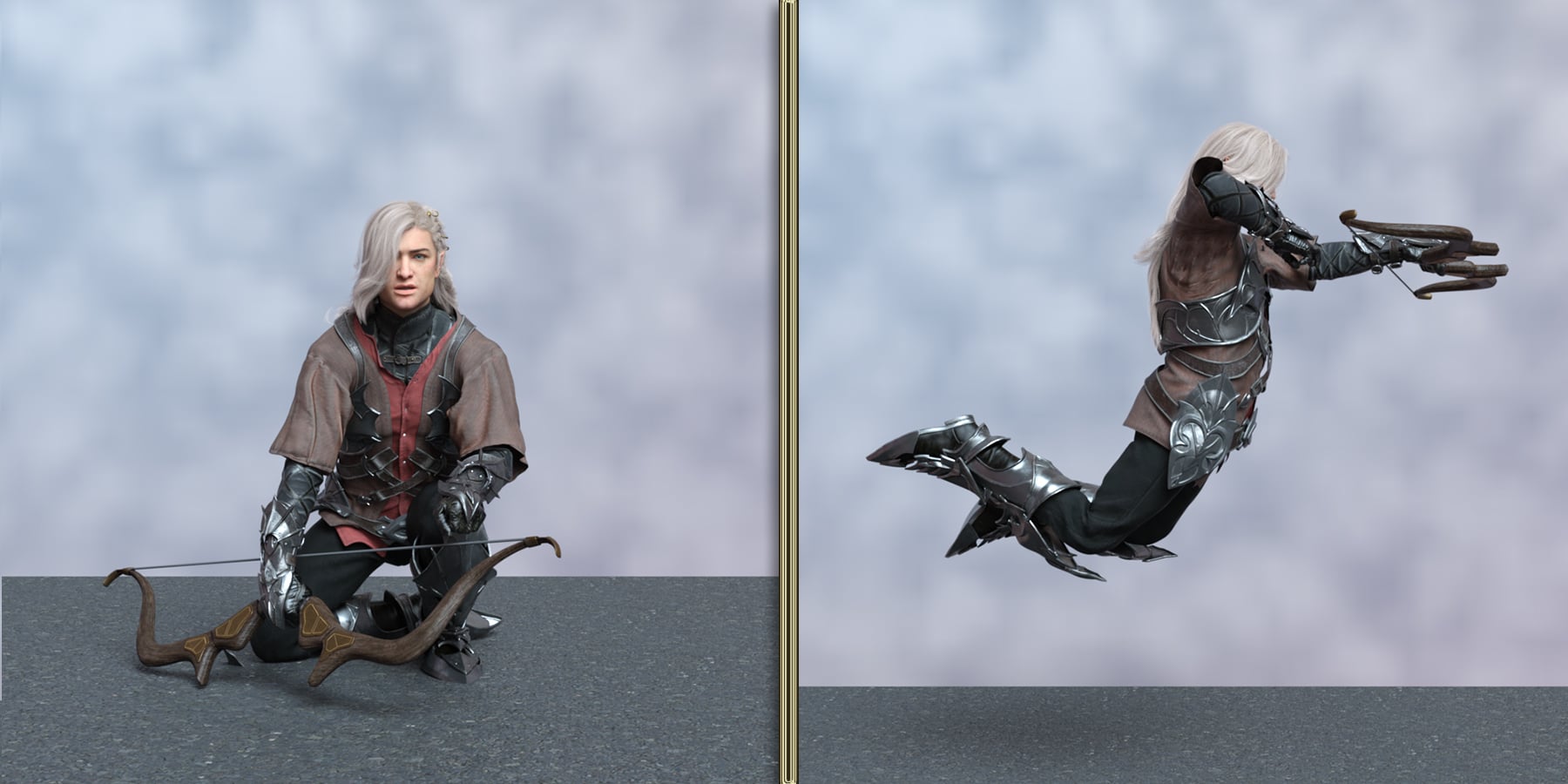 Male Archer Poses for Genesis 9 Masculine | Daz 3D