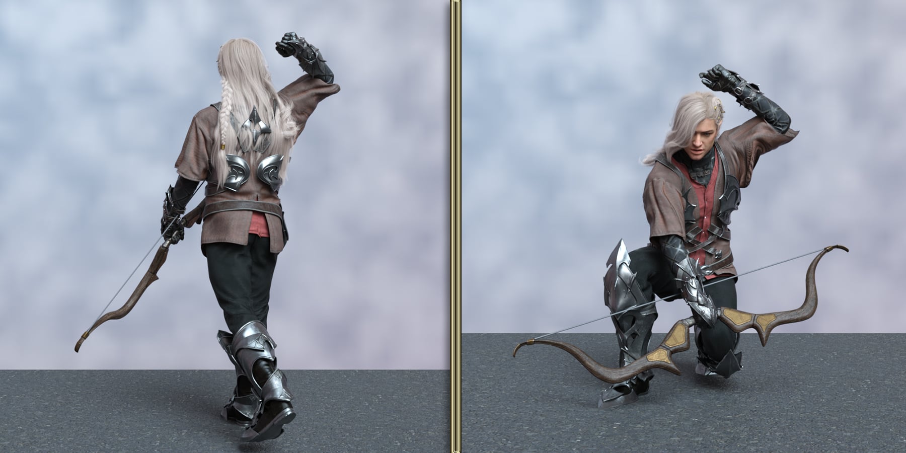 Male Archer Poses for Genesis 9 Masculine | Daz 3D