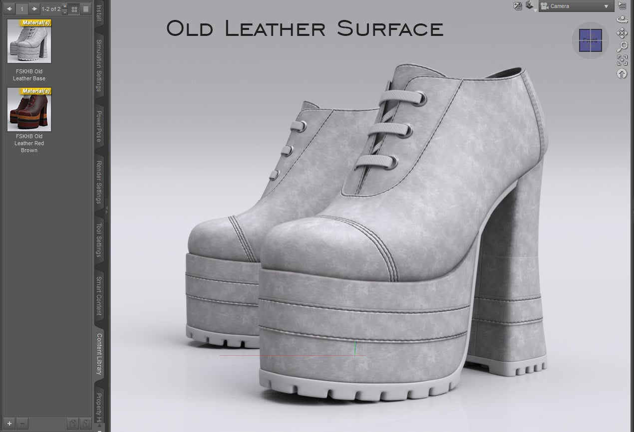 Funky Sole Platform Oxfords for Genesis 9, 8 and 8.1 Female | Daz 3D