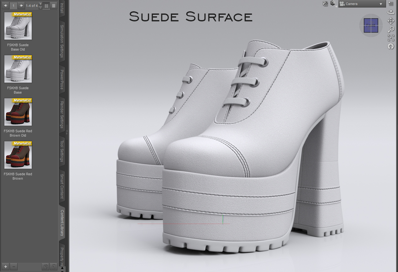Funky Sole Platform Oxfords for Genesis 9, 8 and 8.1 Female | Daz 3D