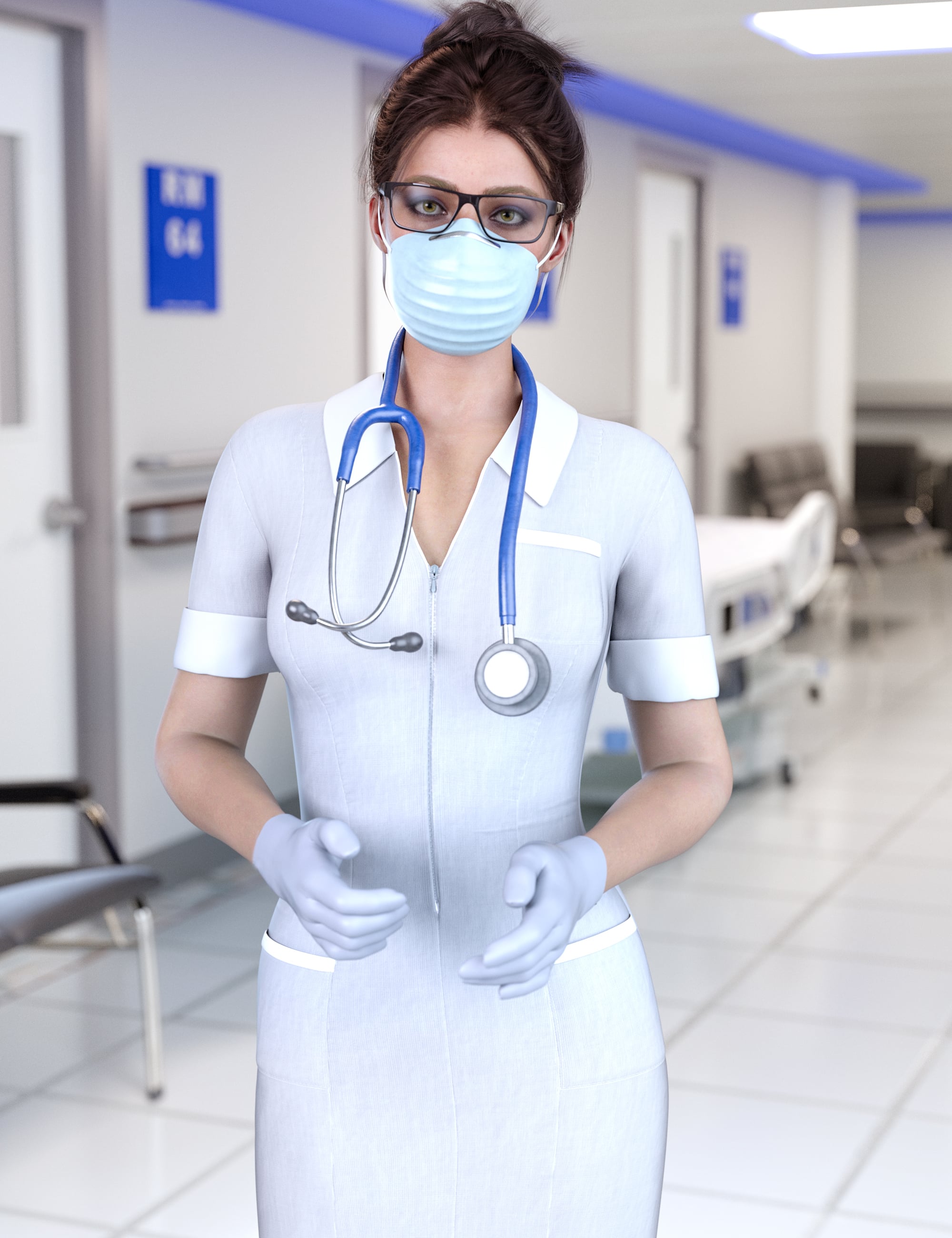 Z Professions Doctor Pose Mega Set for Genesis 9 and 8 Female | Daz 3D