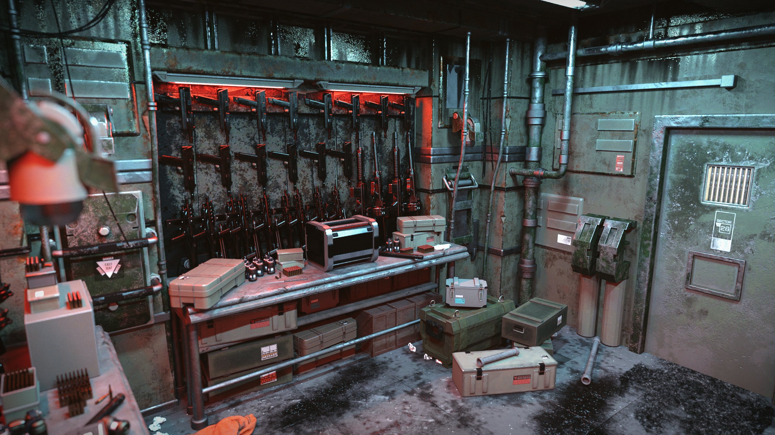 Cyberpunk Weapon Room | Daz 3D