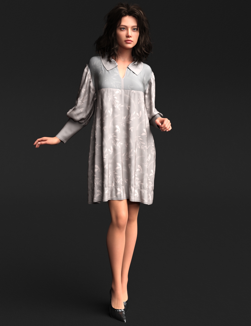 dForce Fall Fashion Dress for Genesis 9 | Daz 3D