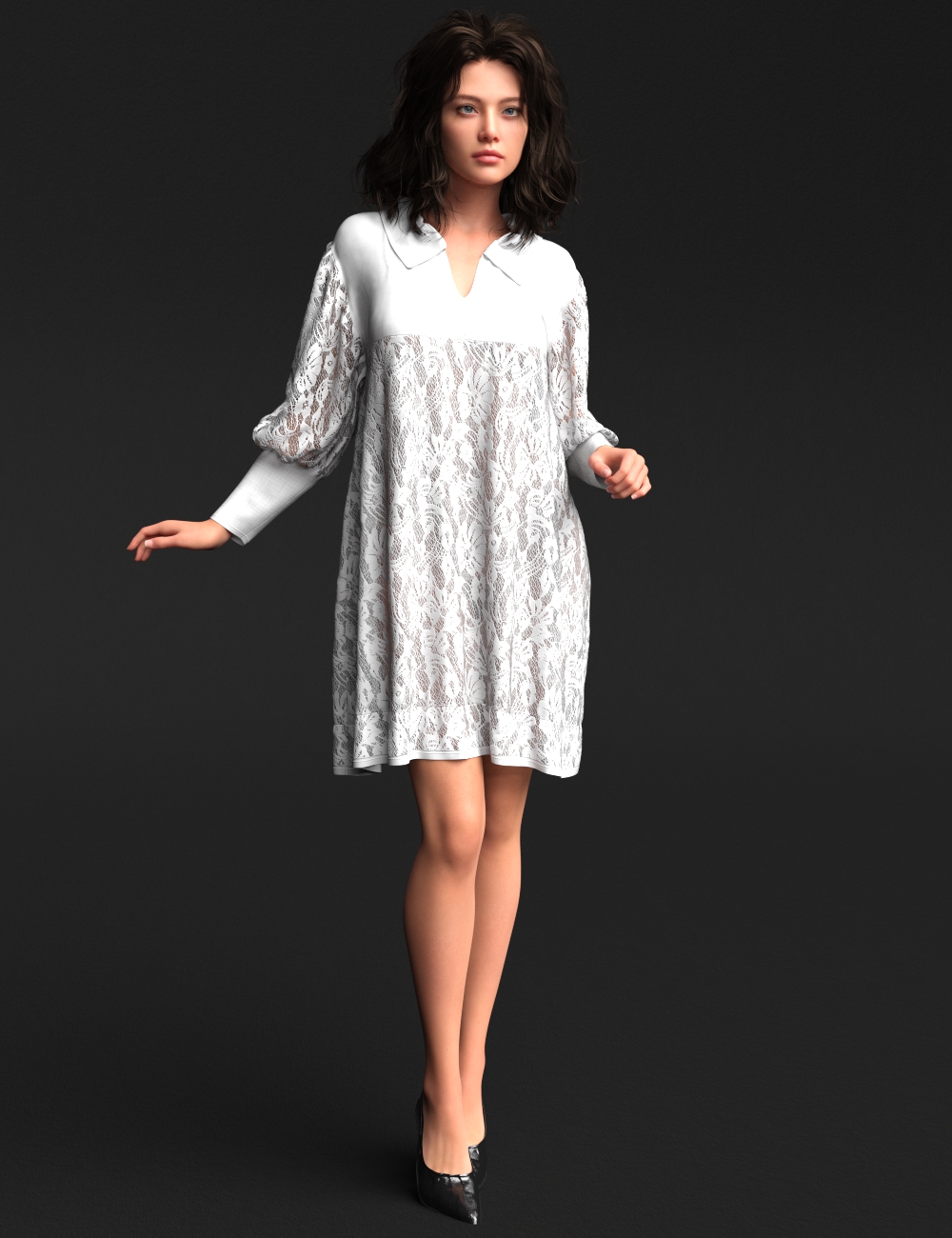 dForce Fall Fashion Dress for Genesis 9 | Daz 3D