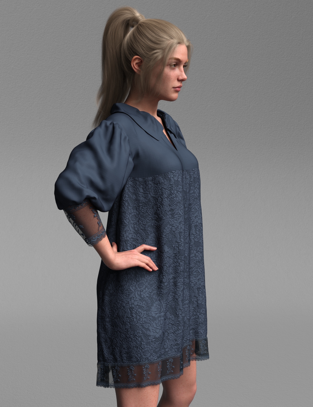 dForce Fall Fashion Dress for Genesis 9 | Daz 3D