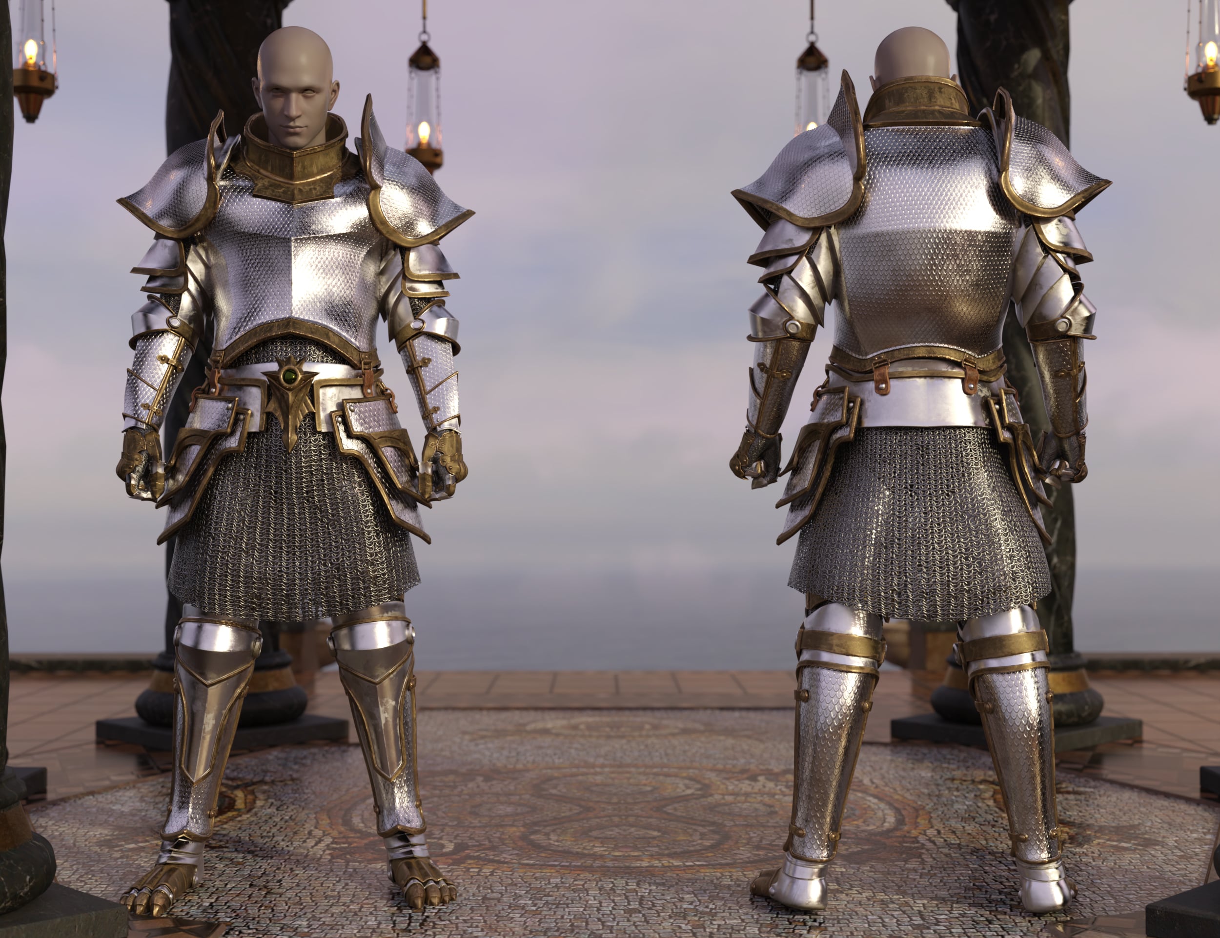 BW Pride of Knights Armor Outfit For Genesis 9 | Daz 3D