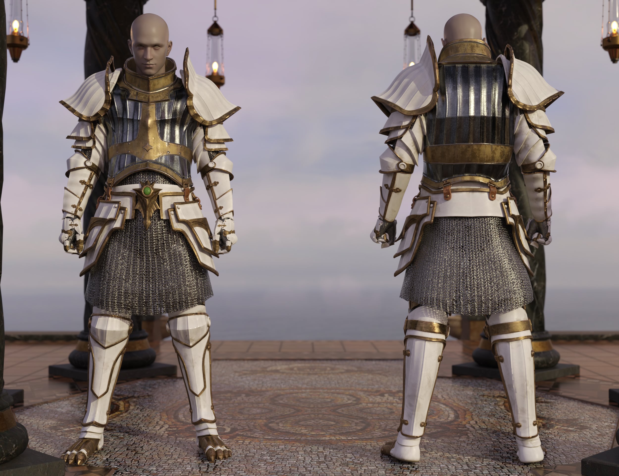 BW Pride of Knights Armor Outfit For Genesis 9 | Daz 3D