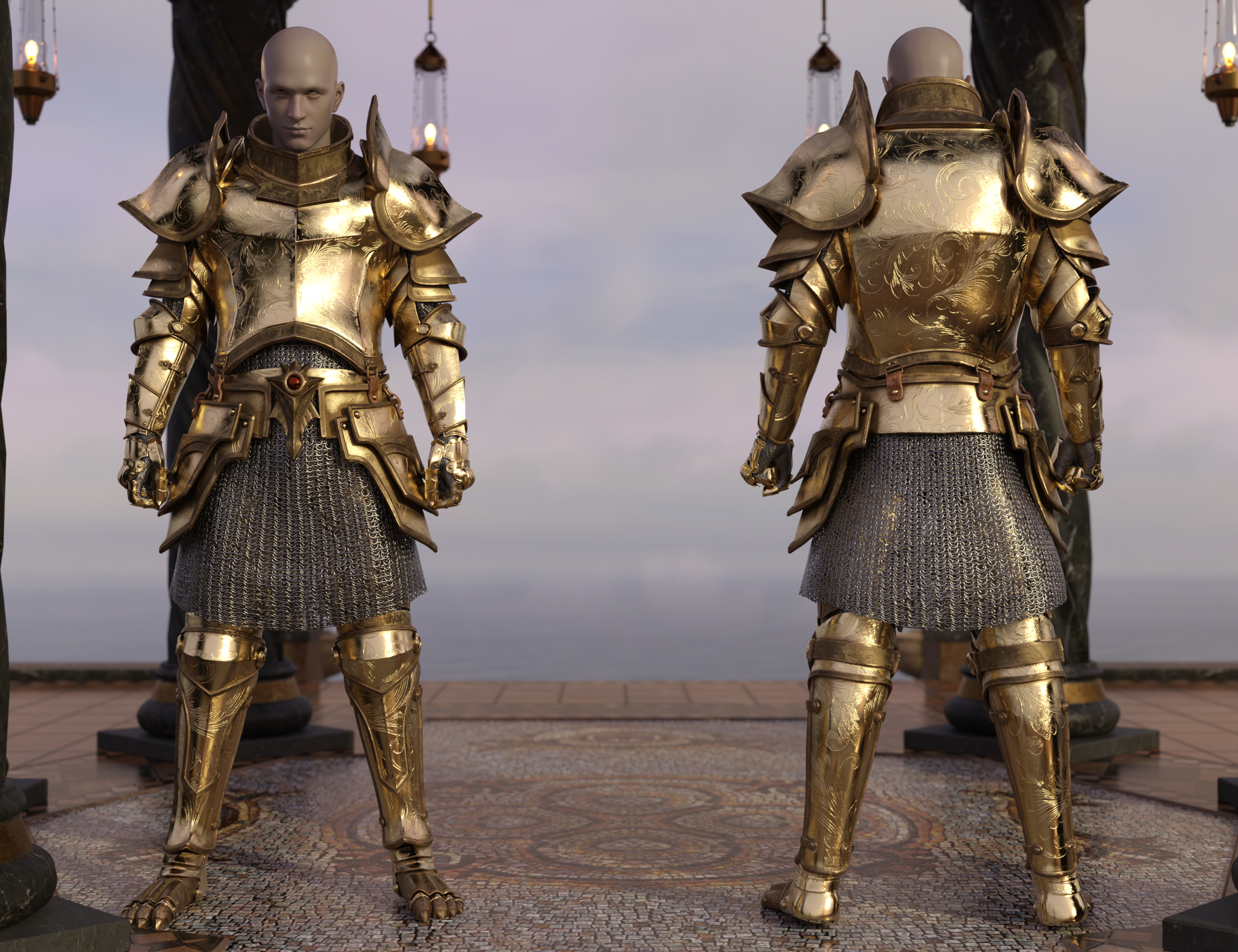 BW Pride of Knights Armor Outfit For Genesis 9 | Daz 3D