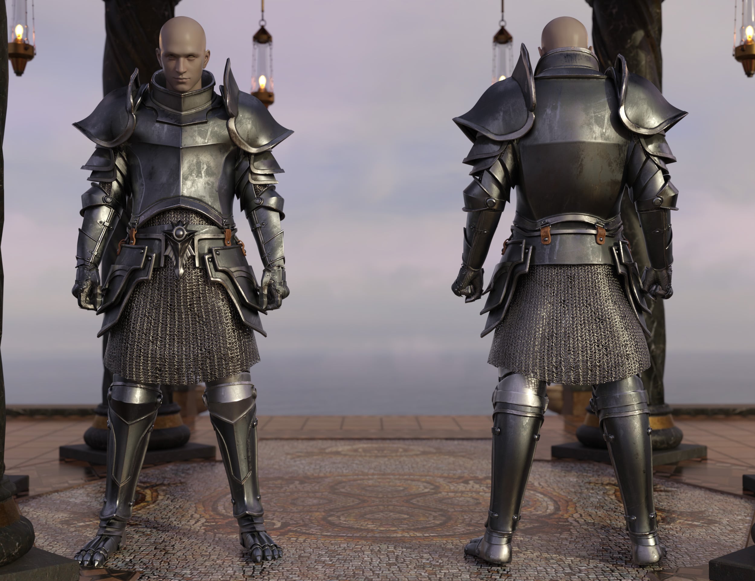 BW Pride of Knights Armor Outfit For Genesis 9 | Daz 3D
