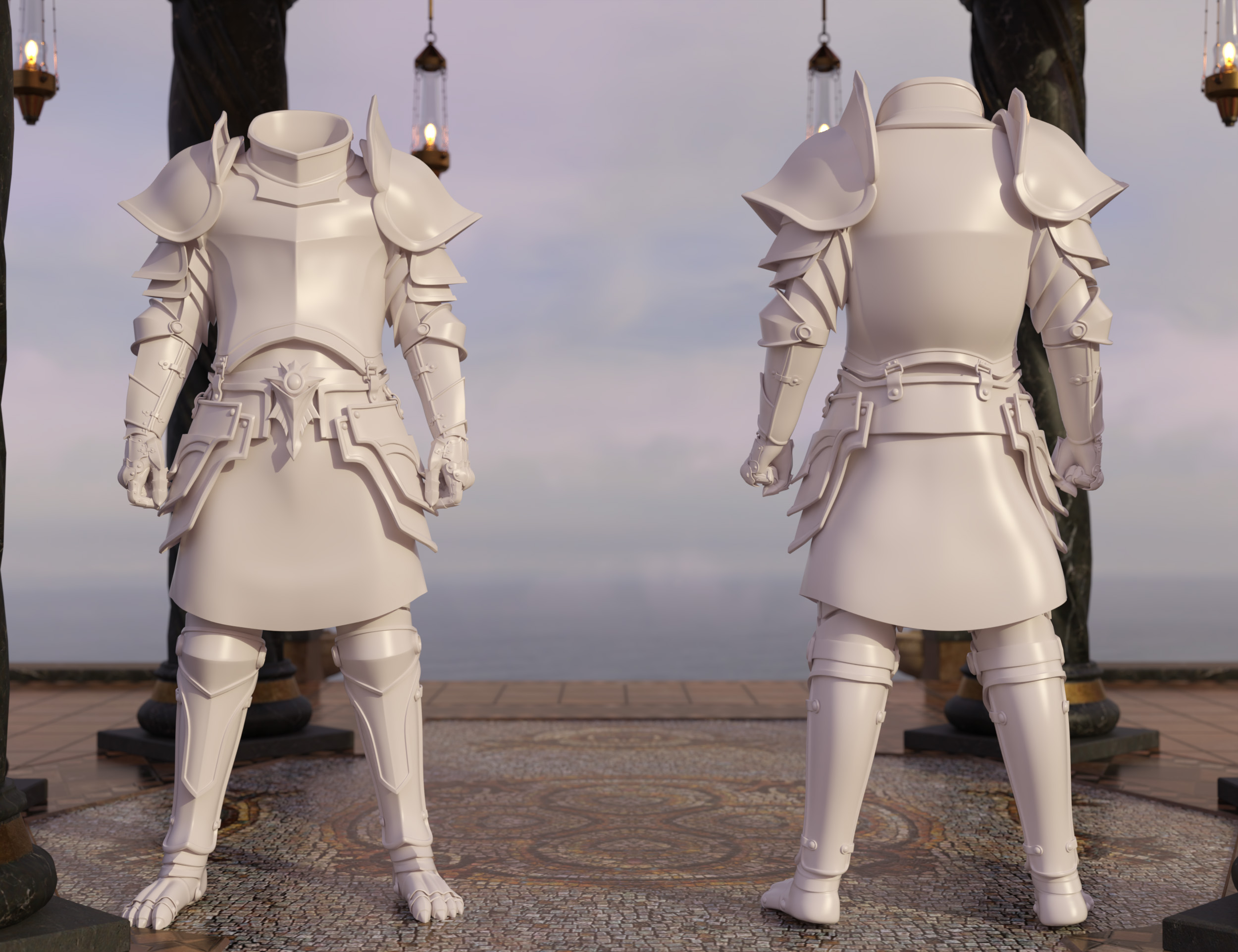 BW Pride of Knights Armor Outfit For Genesis 9 | Daz 3D
