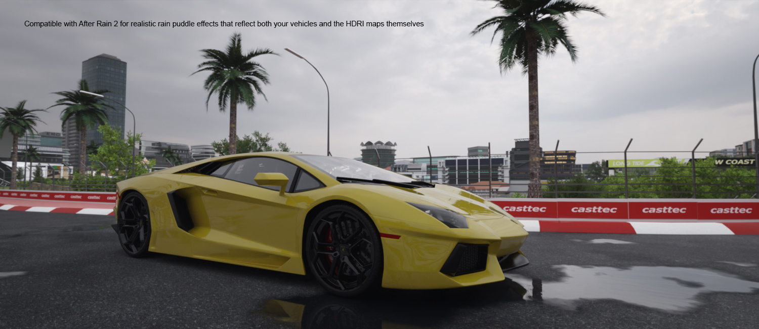 50 HDRIs - Movie Maker Iray - Race Track - Overcast | Daz 3D