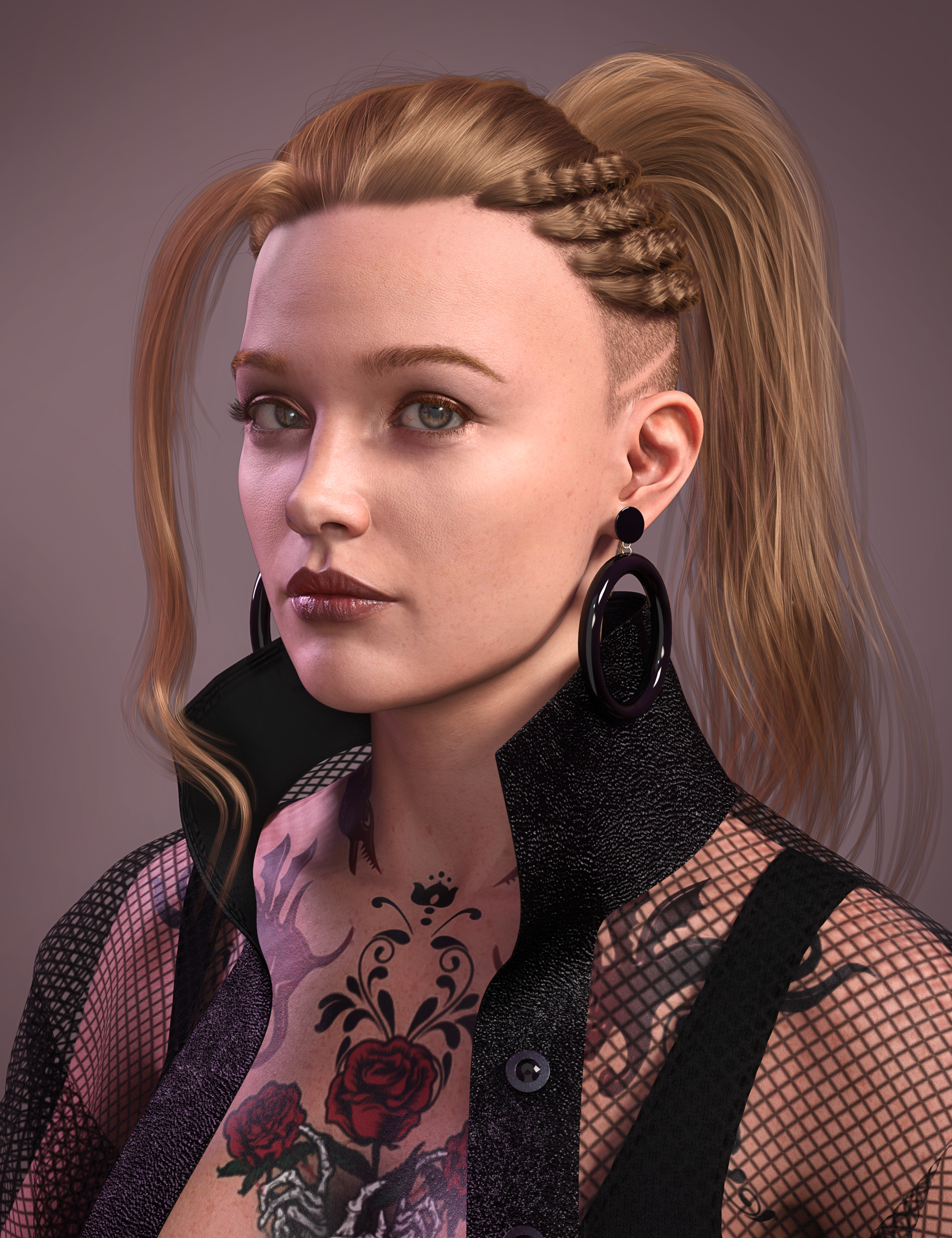 MB Punk Buns Hair | Daz 3D