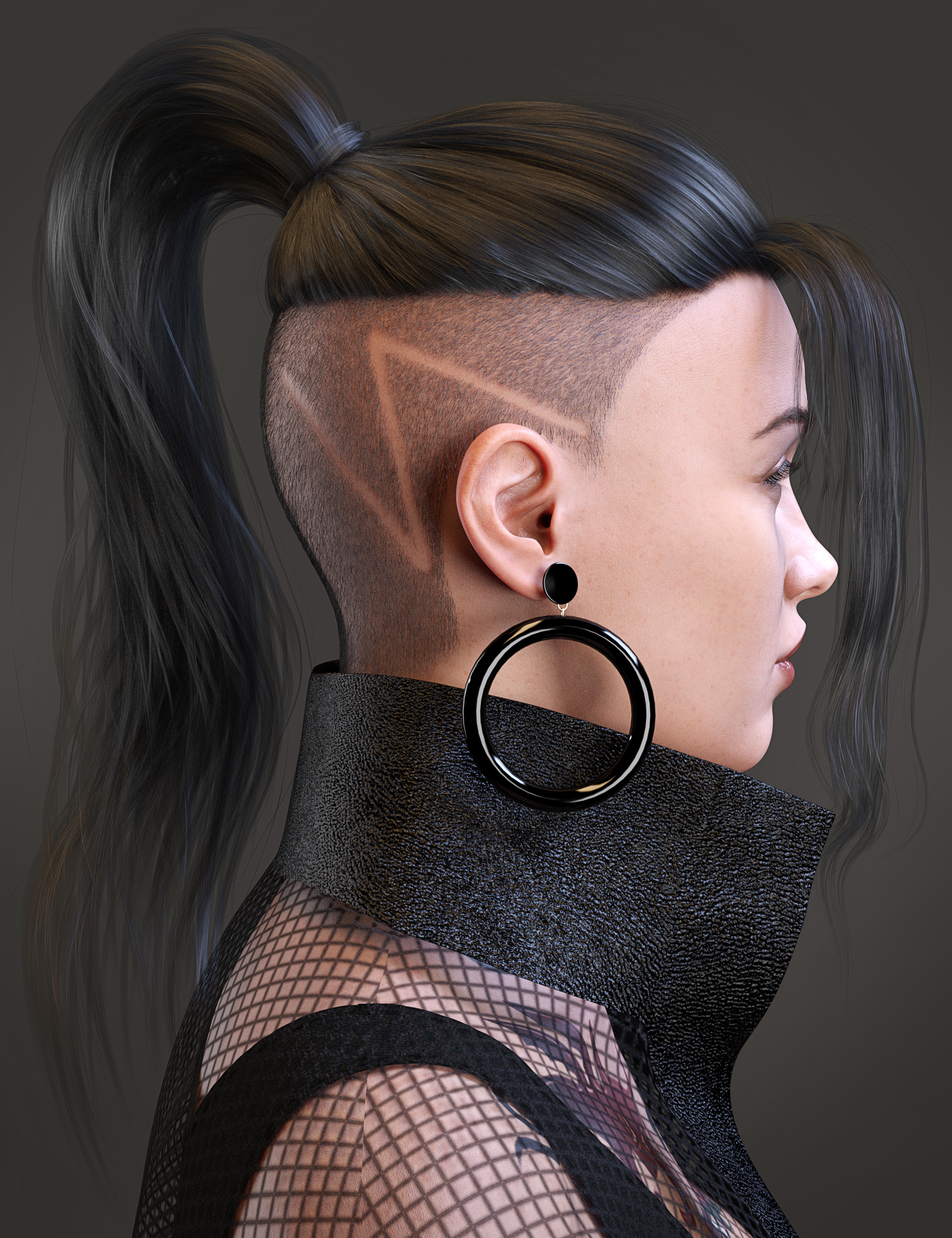 MB Punk Buns Hair | Daz 3D