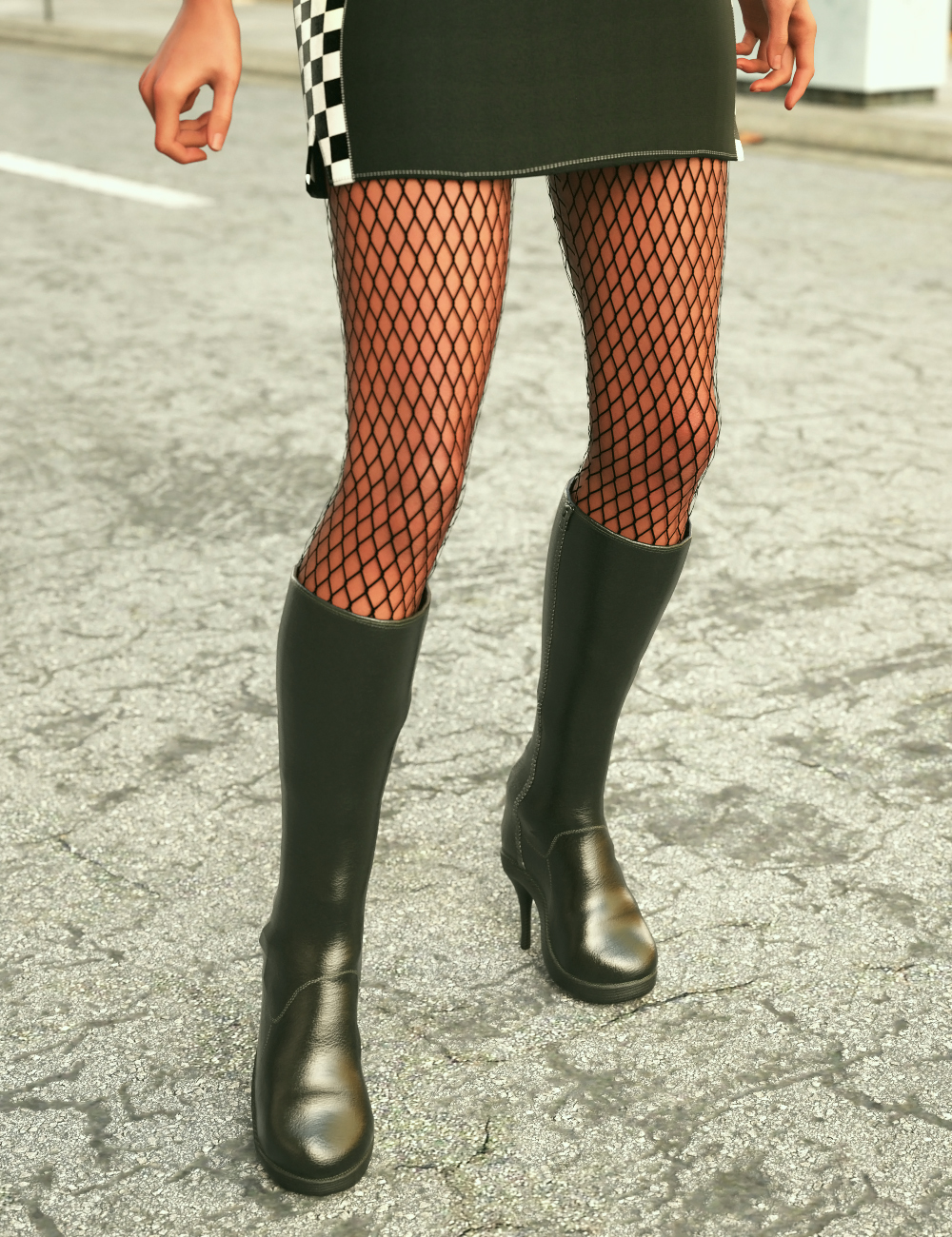 XI Grid Girl Outfit for Genesis 9 | Daz 3D