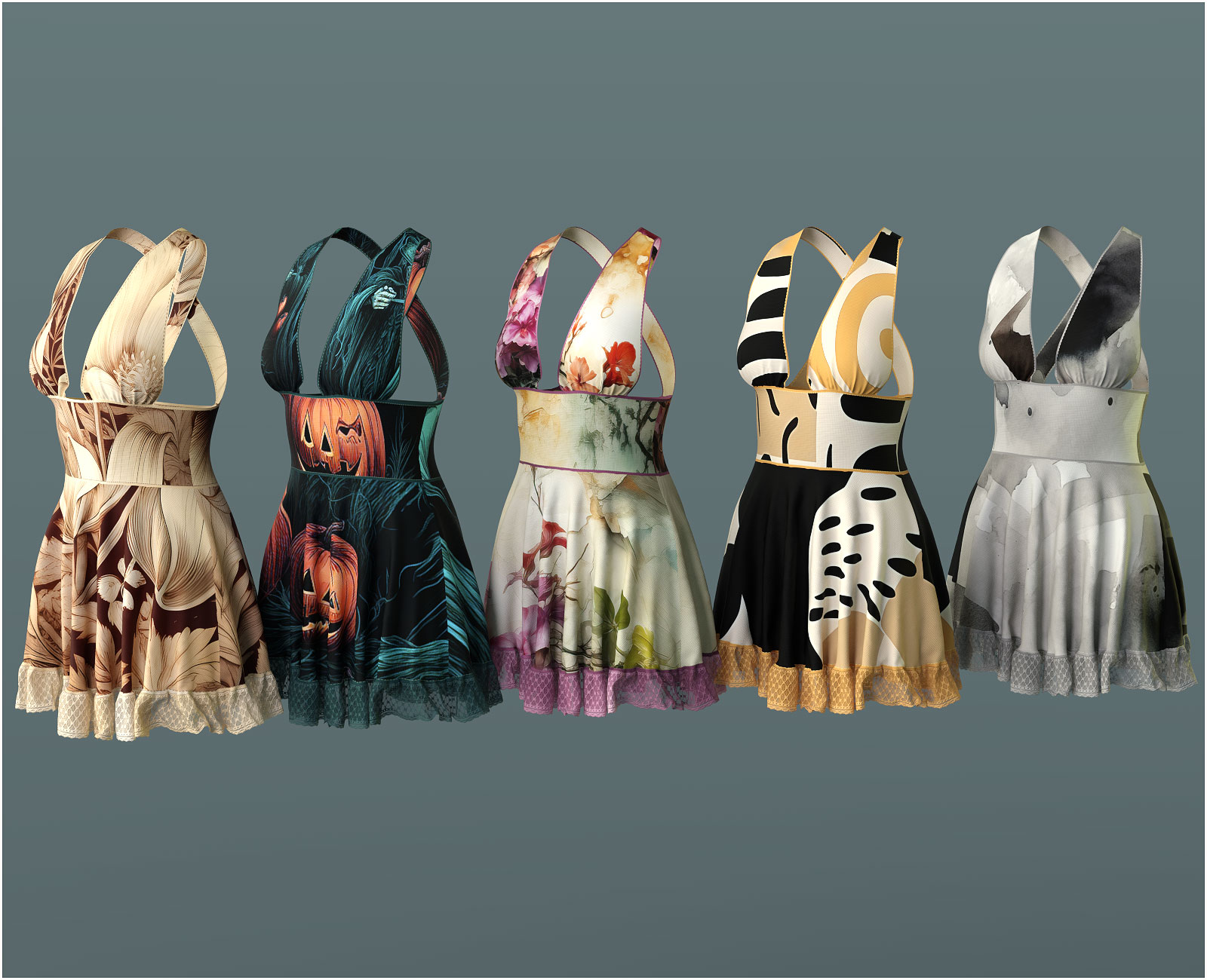 dForce Morgana Dress for Genesis 9 | Daz 3D