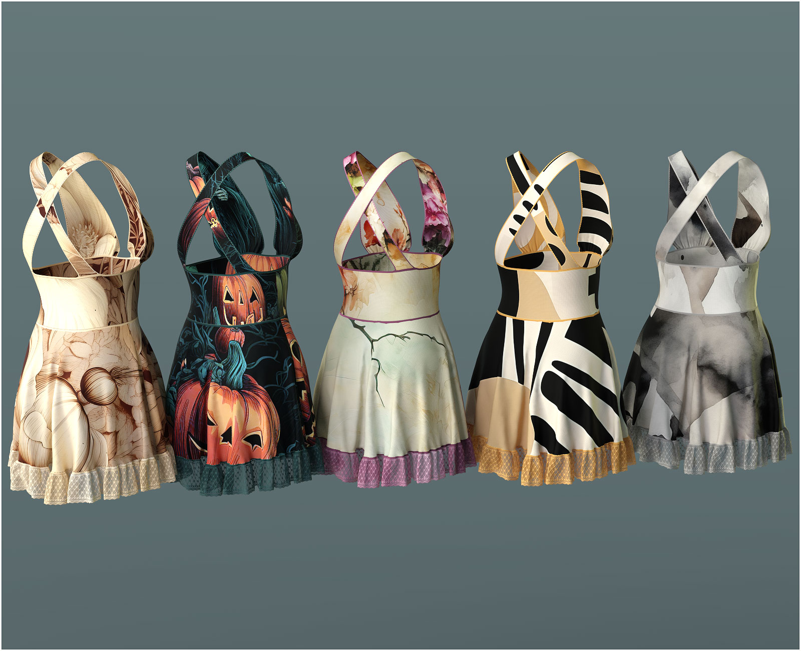 dForce Morgana Dress for Genesis 9 | Daz 3D