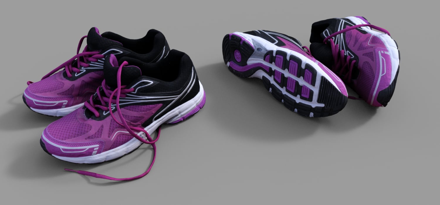 Tossed Sports Shoes | Daz 3D