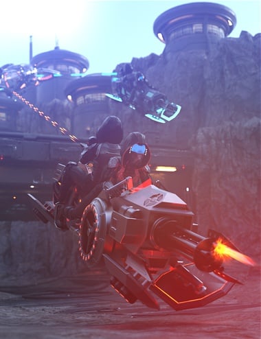Utopian Hoverbike - 2 Way Venom | Daz 3D