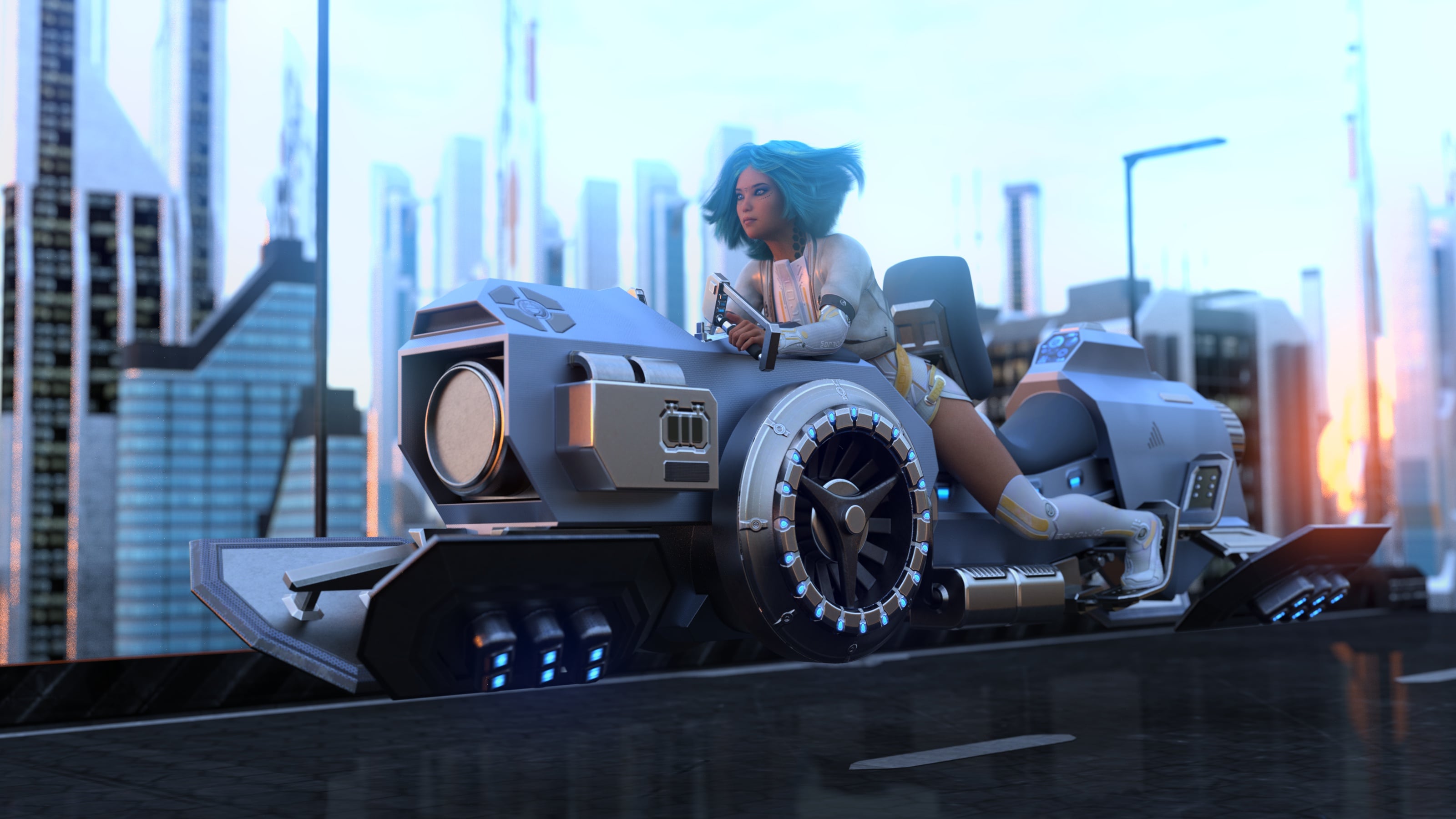 Utopian Hoverbike - 2 Way Venom | Daz 3D