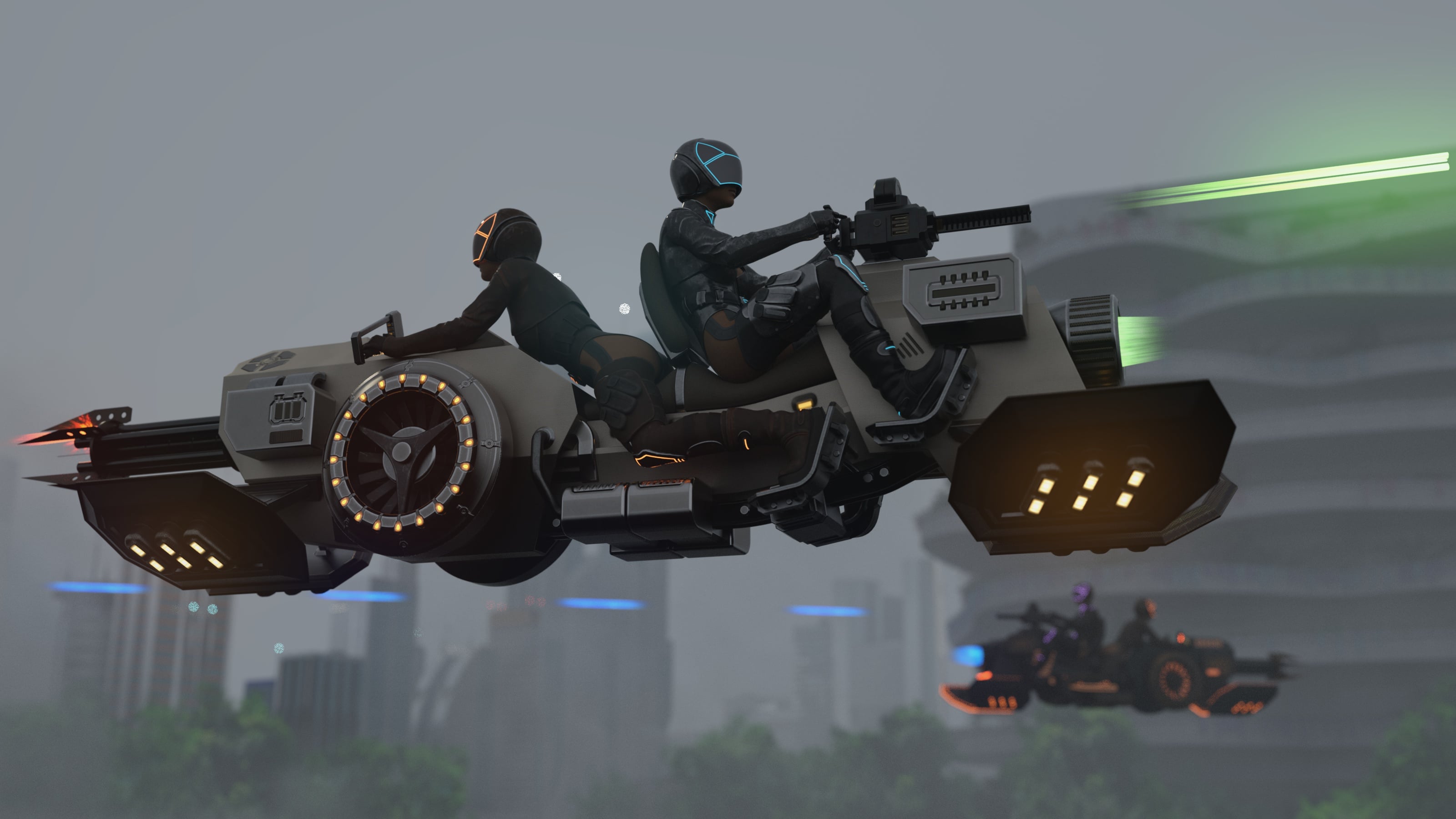 Utopian Hoverbike - 2 Way Venom | Daz 3D