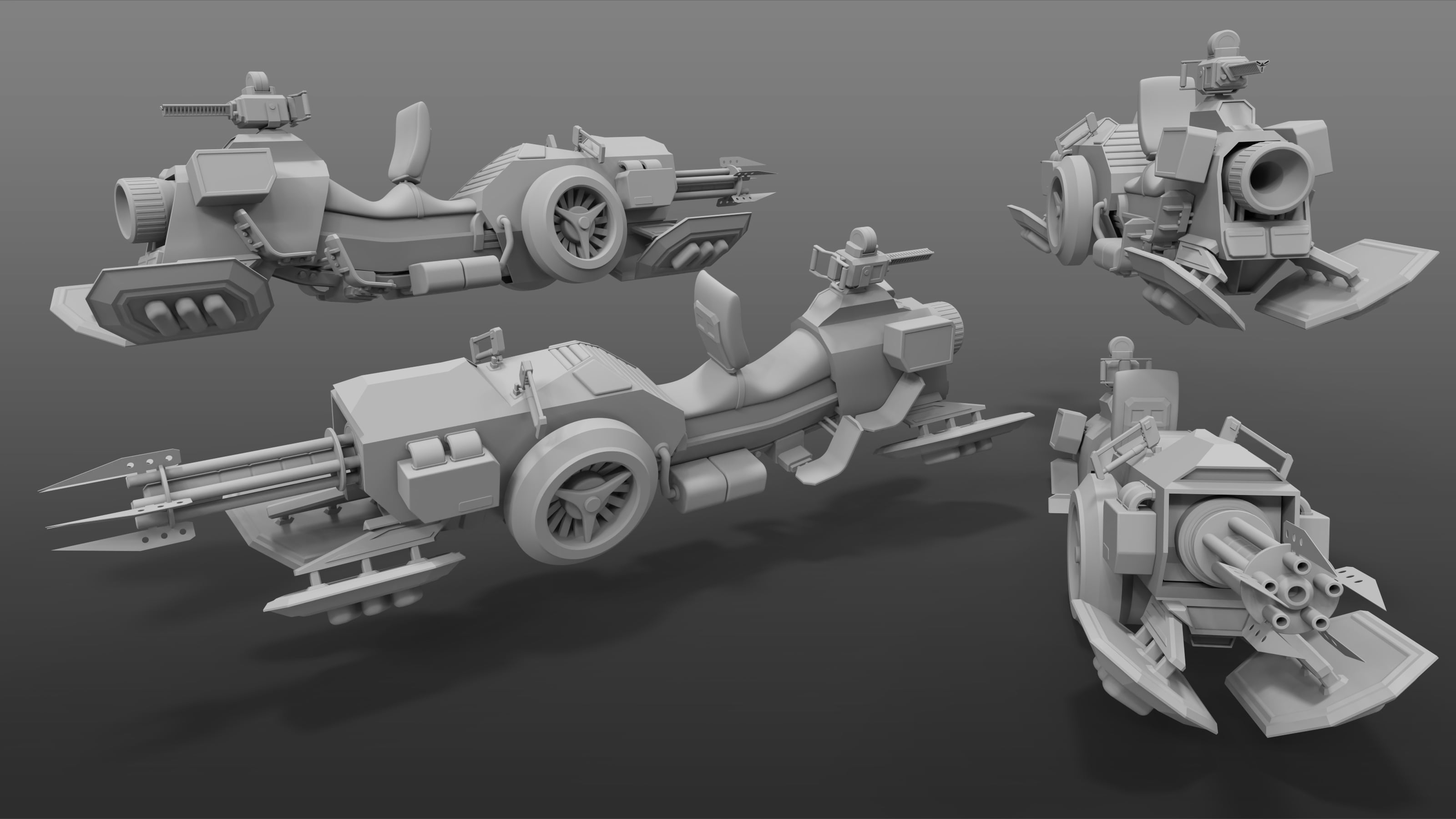 Utopian Hoverbike - 2 Way Venom | Daz 3D