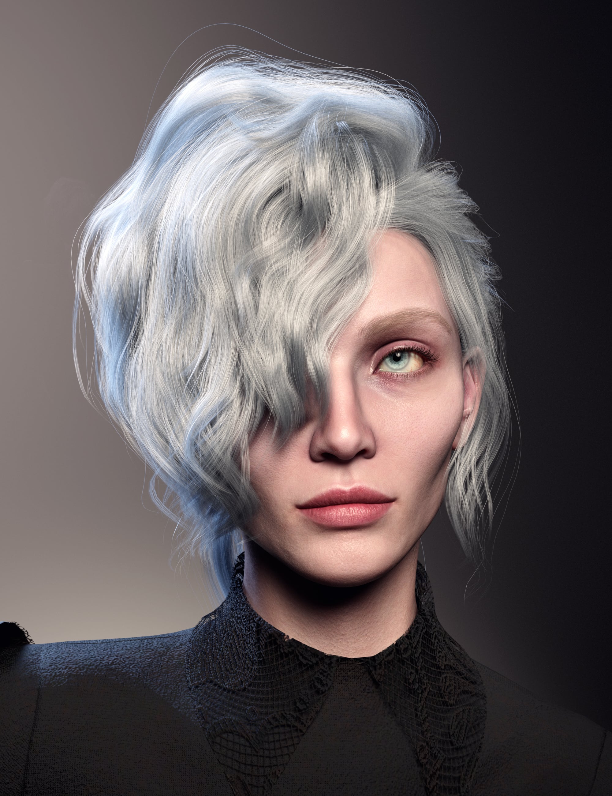FE Punk Ponytails Hair 8 in 1 for Genesis 9 | Daz 3D