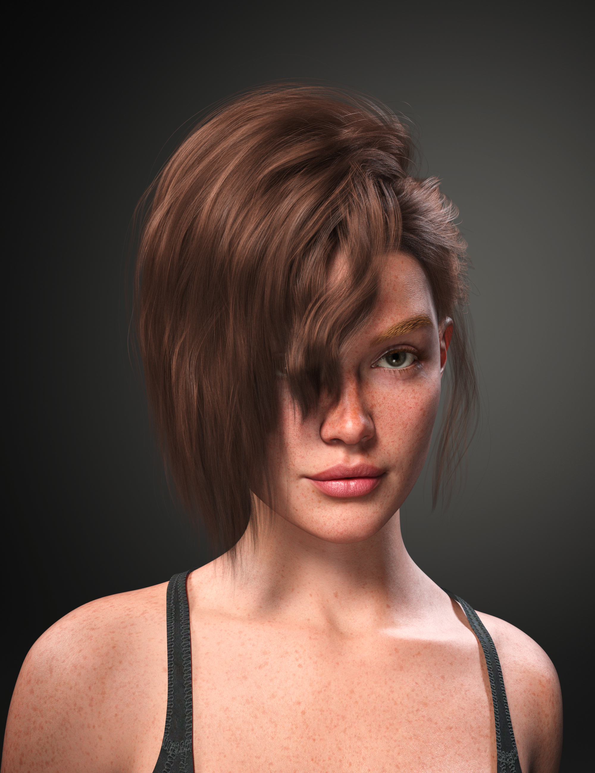 FE Punk Ponytails Hair 8 in 1 for Genesis 9 | Daz 3D