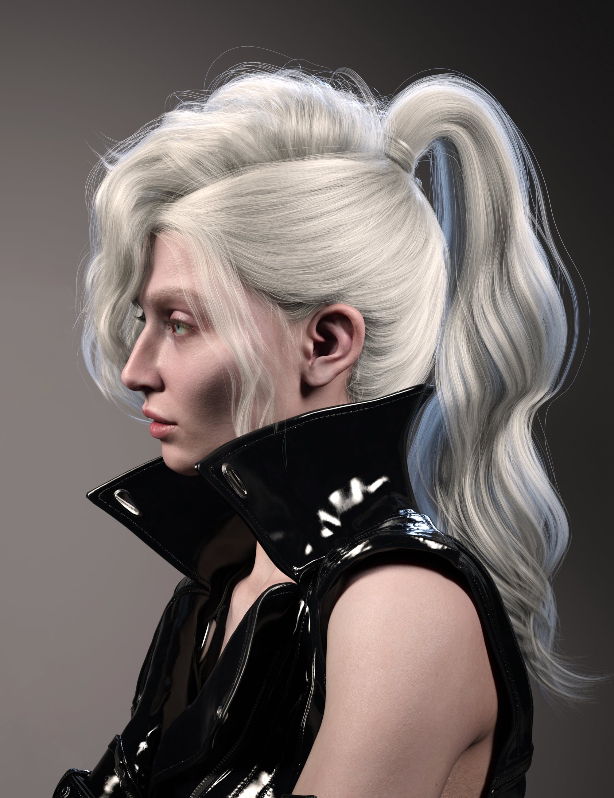 FE Punk Ponytails Hair 8 in 1 for Genesis 9 | Daz 3D