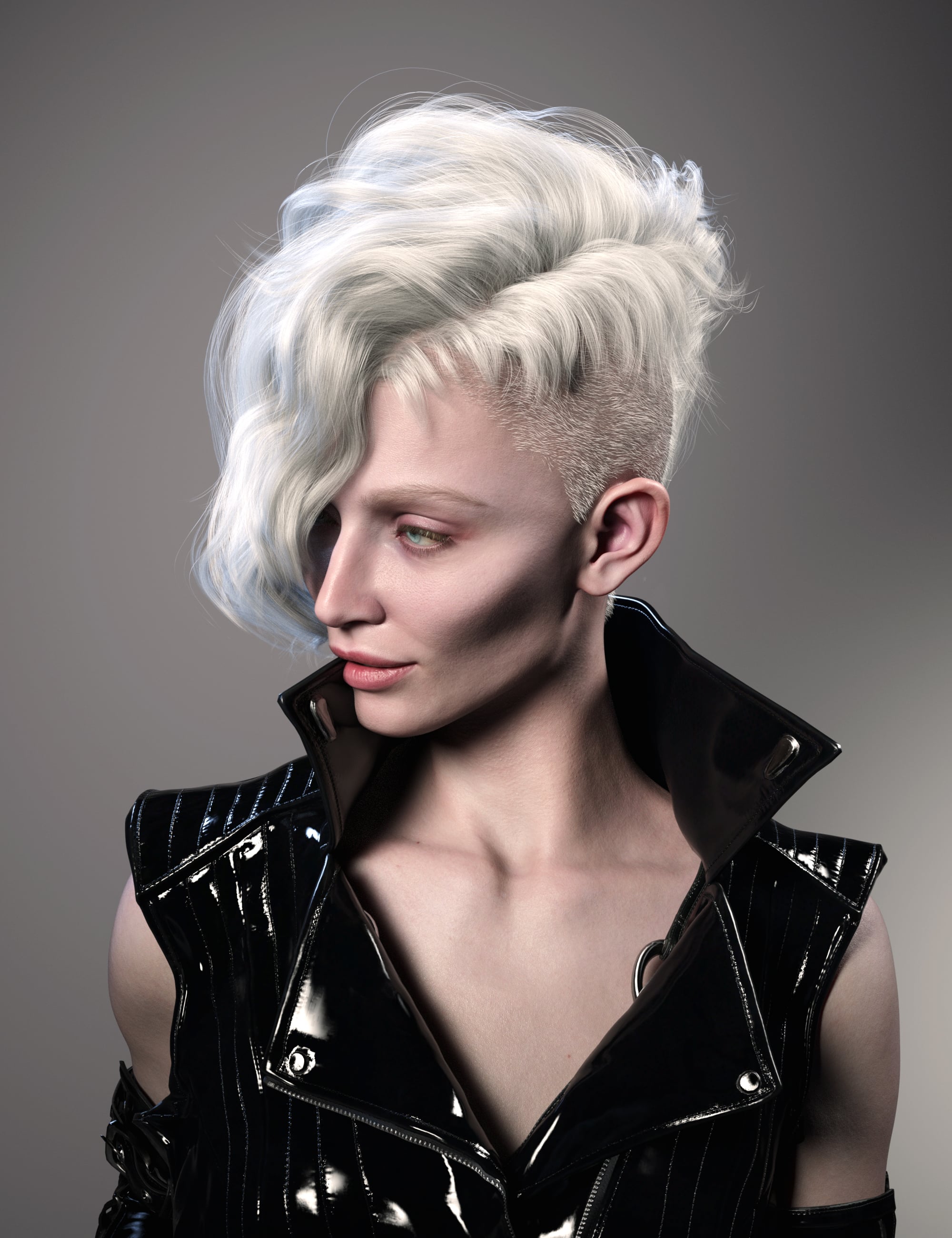 FE Punk Ponytails Hair 8 in 1 for Genesis 9 | Daz 3D