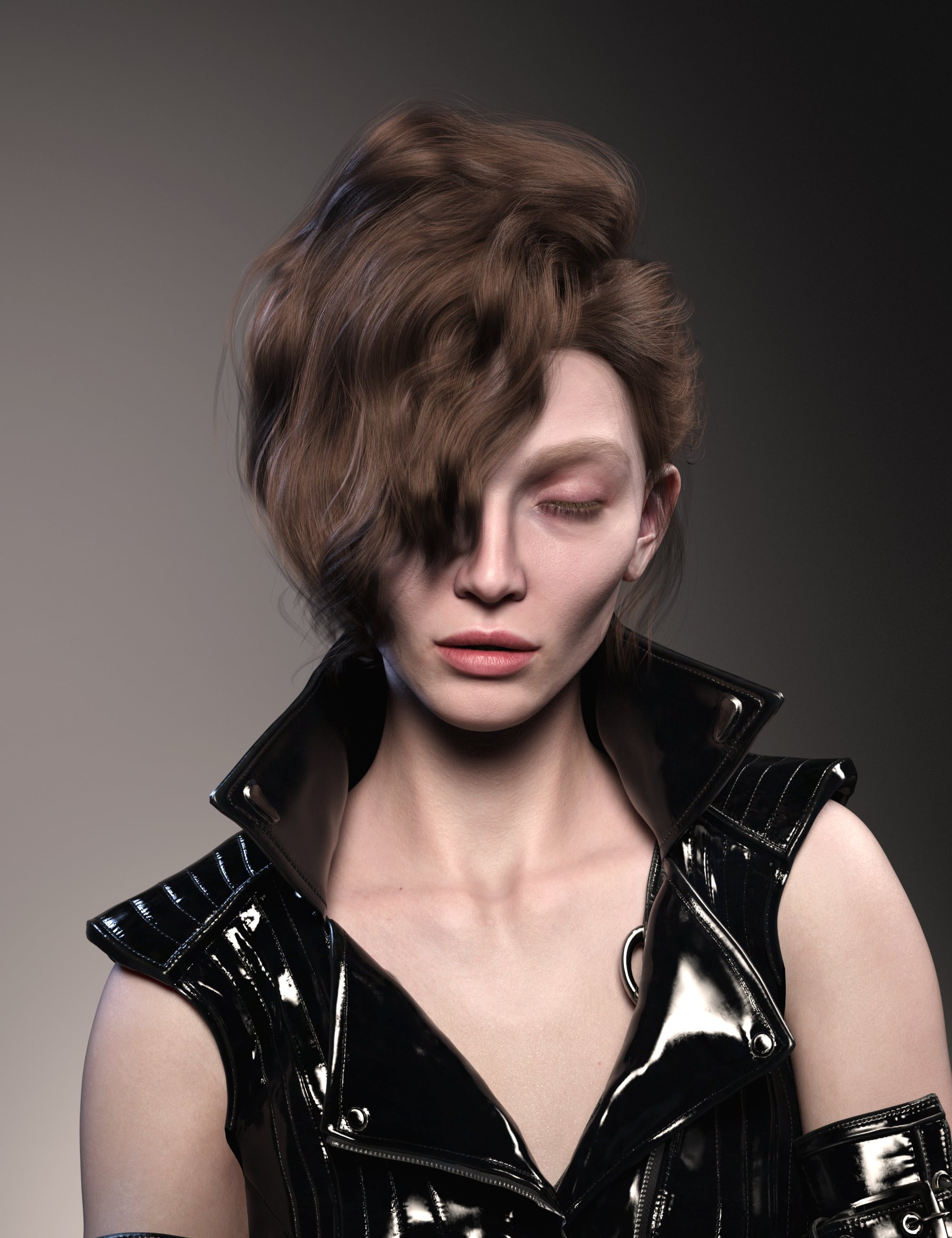 FE Punk Ponytails Hair 8 in 1 for Genesis 9 | Daz 3D