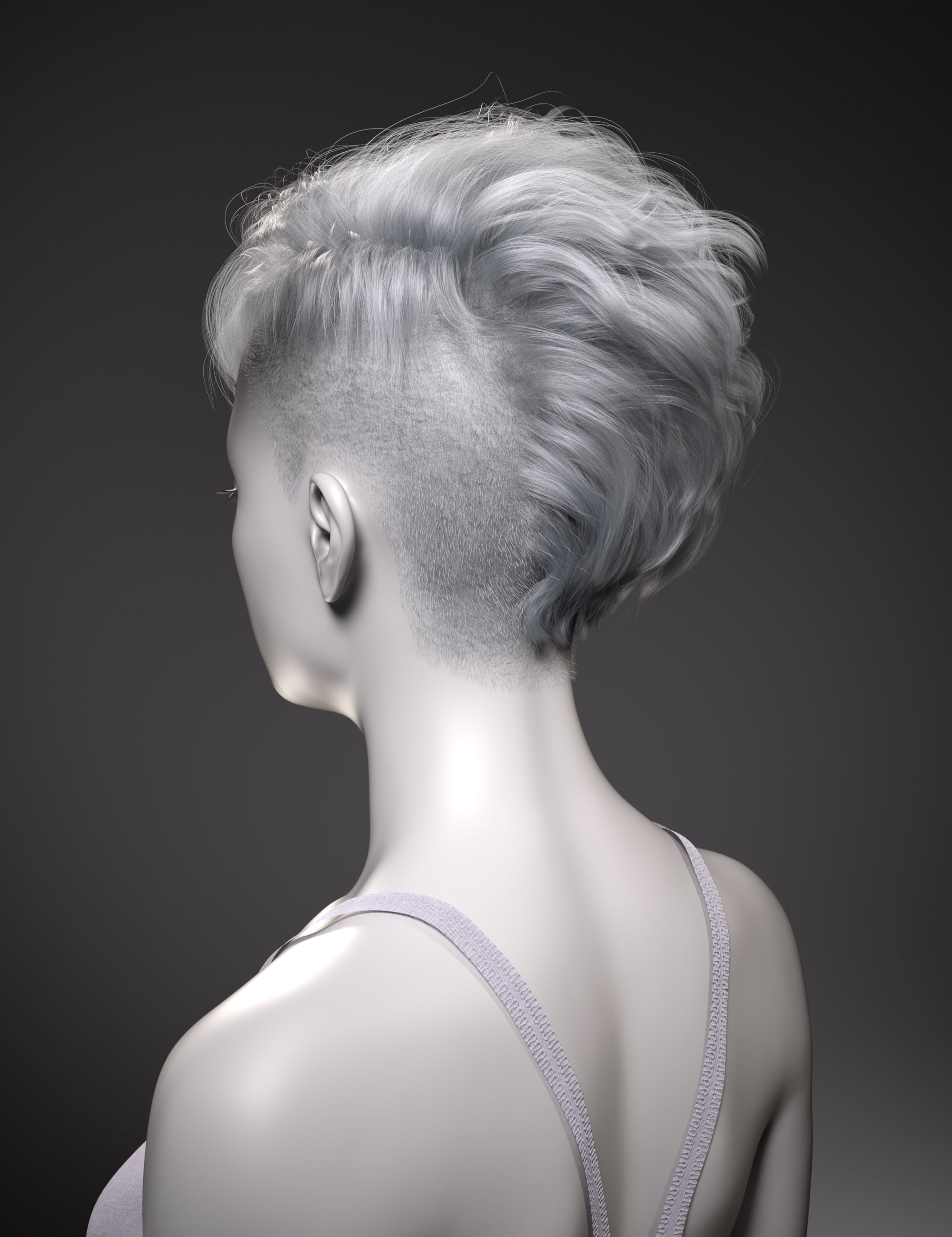 FE Punk Ponytails Hair 8 in 1 for Genesis 9 | Daz 3D