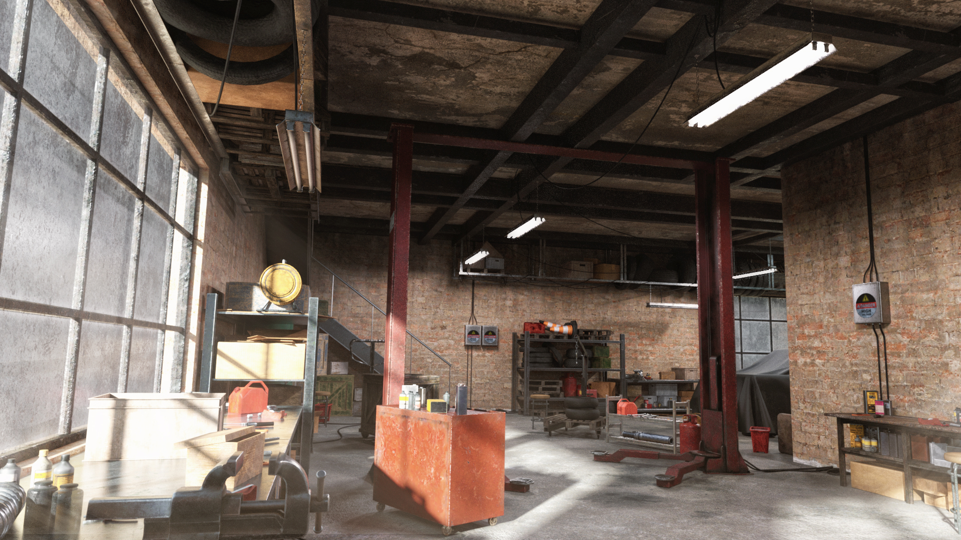 KuJ Vehicle Repair Plant | Daz 3D